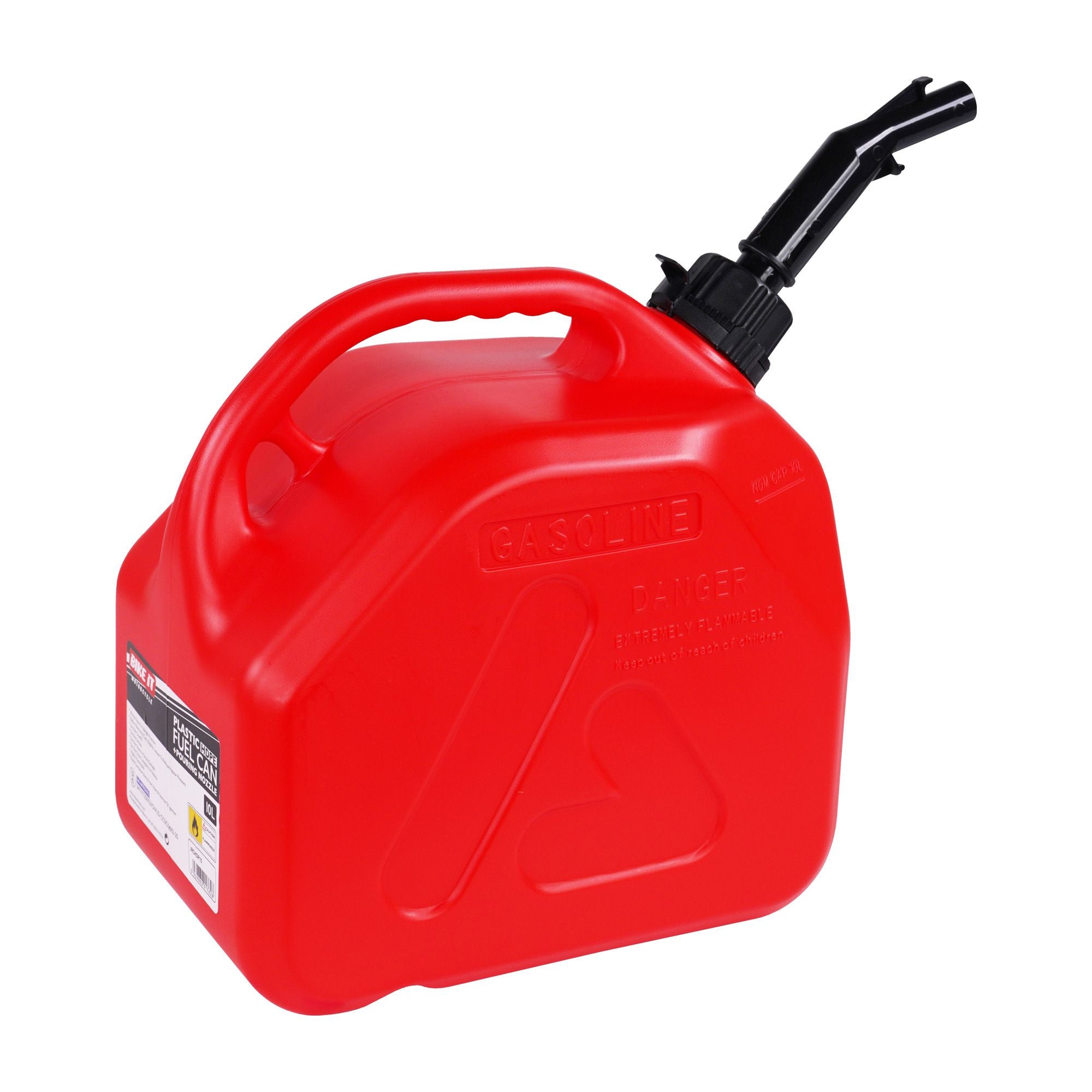 Vespa Lambretta Scooter Fuel Petrol Can with Push To Pour Nozzle – Red
