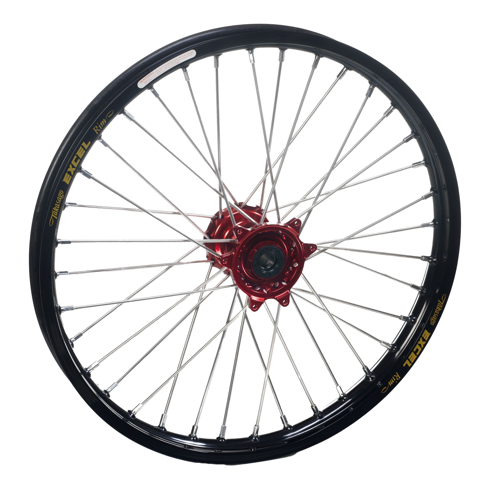 Yamaha YZ125 YZ250 Front Wheel 21x1.60 Red Hub - Haan Wheels