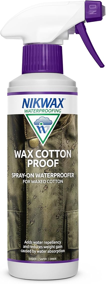 Nikwax Wax Cotton Proof Spray-on Waterproofing for Waxed Cotton - 300m