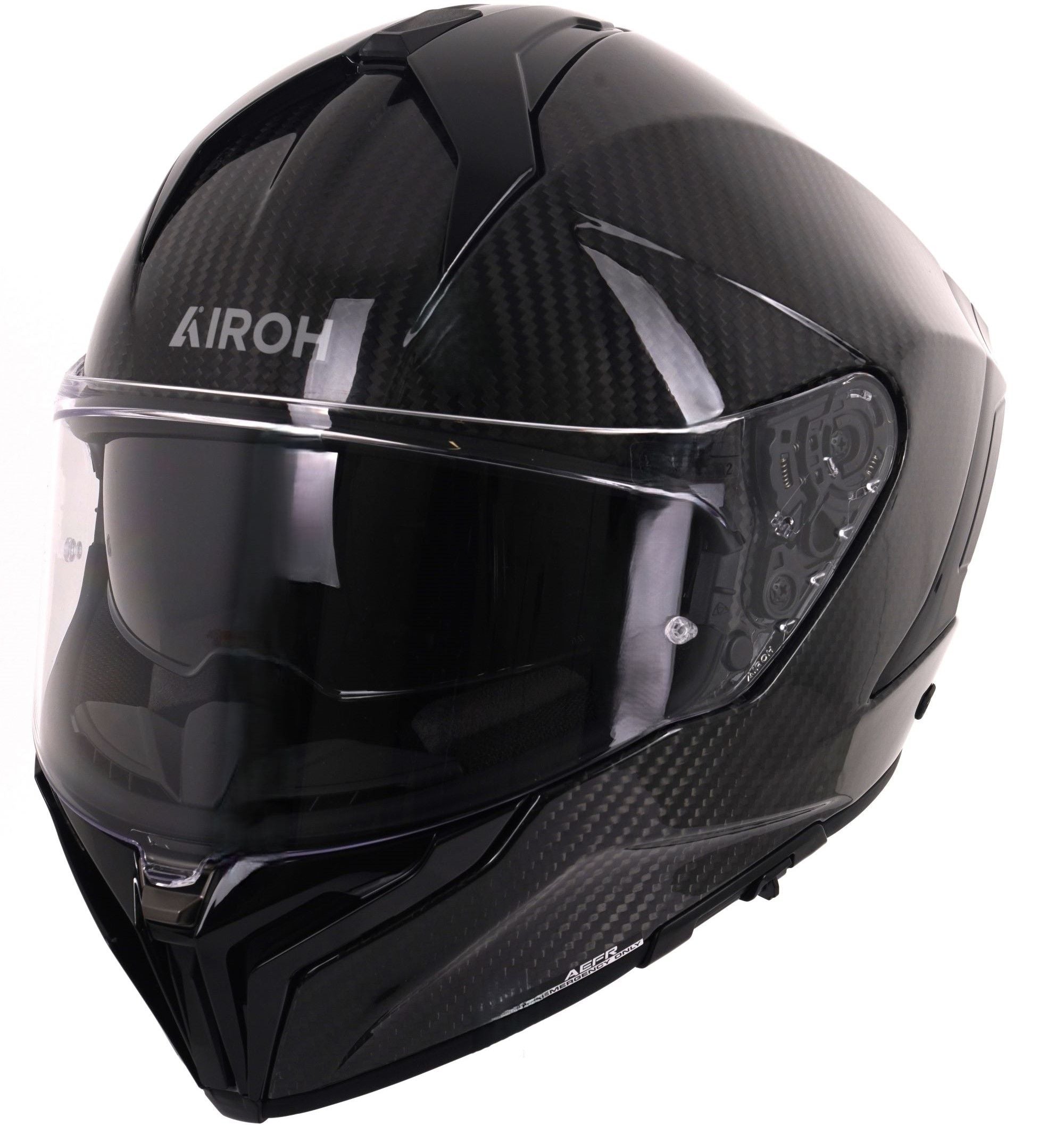 Airoh Matryx Full Face Motorcycle Motorbike Helmet - Carbon Gloss ECE