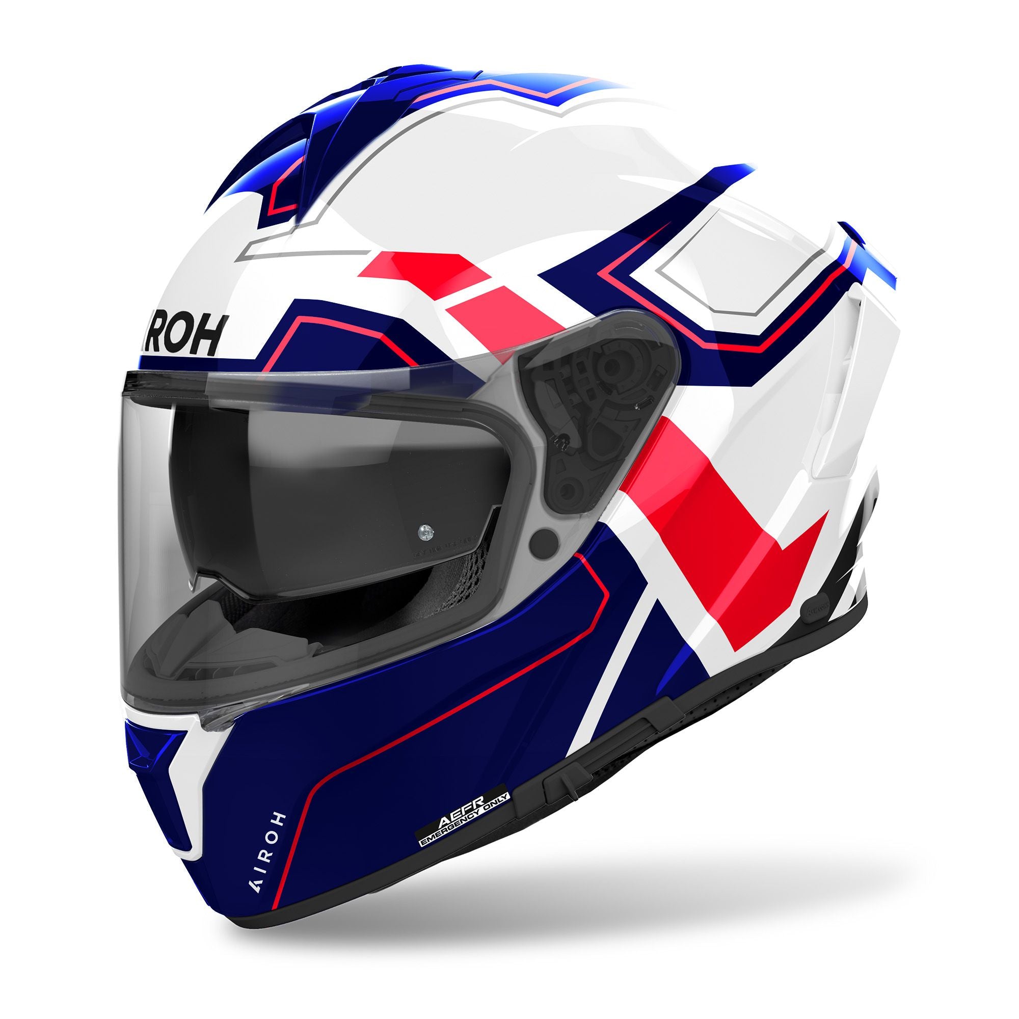 Airoh Spark 2 Full Face Motorcycle Motorbike Helmet - Dart Blue/Red Gl