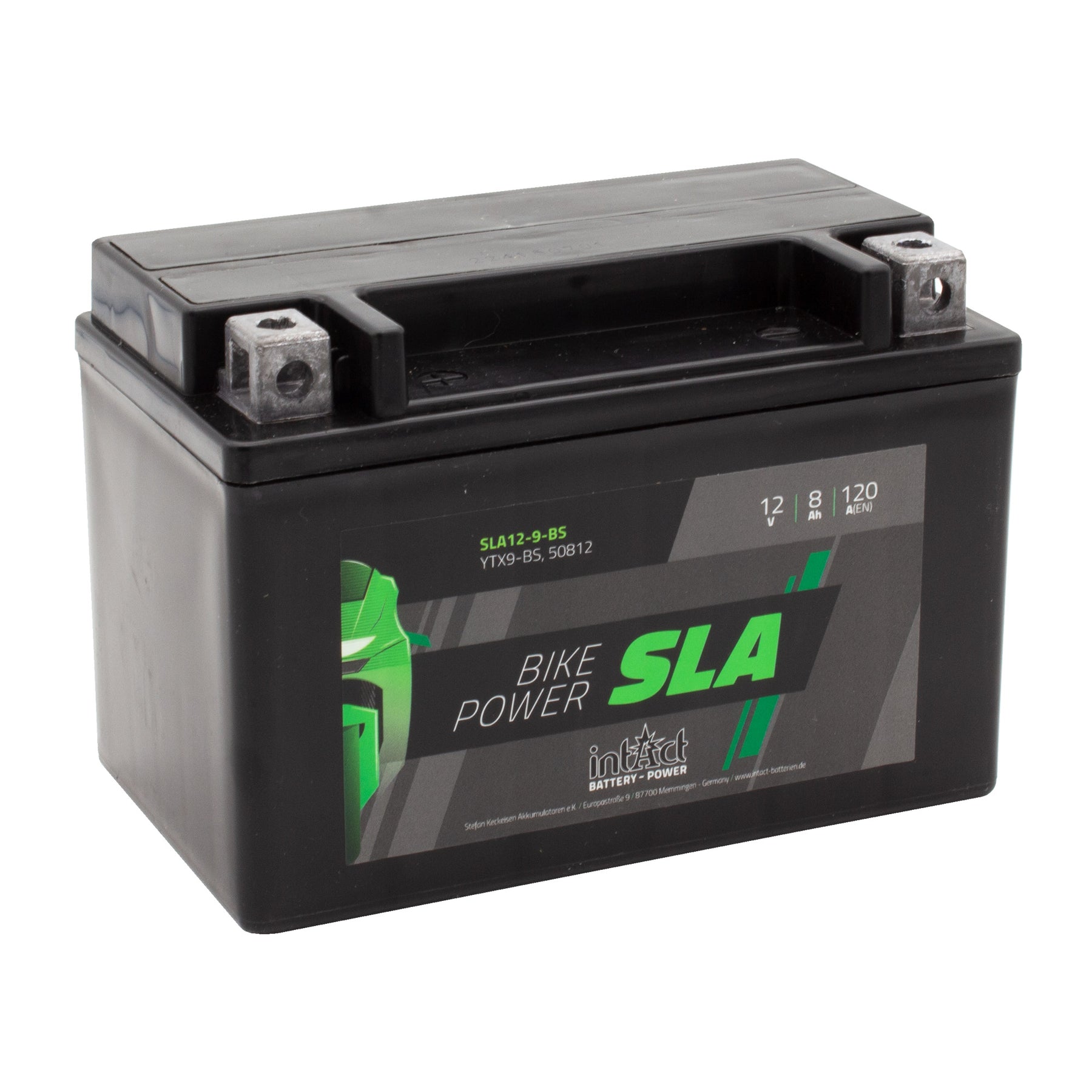 intAct YTX9-BS Sealed Activated SLA Motorcycle Bike-Power Battery