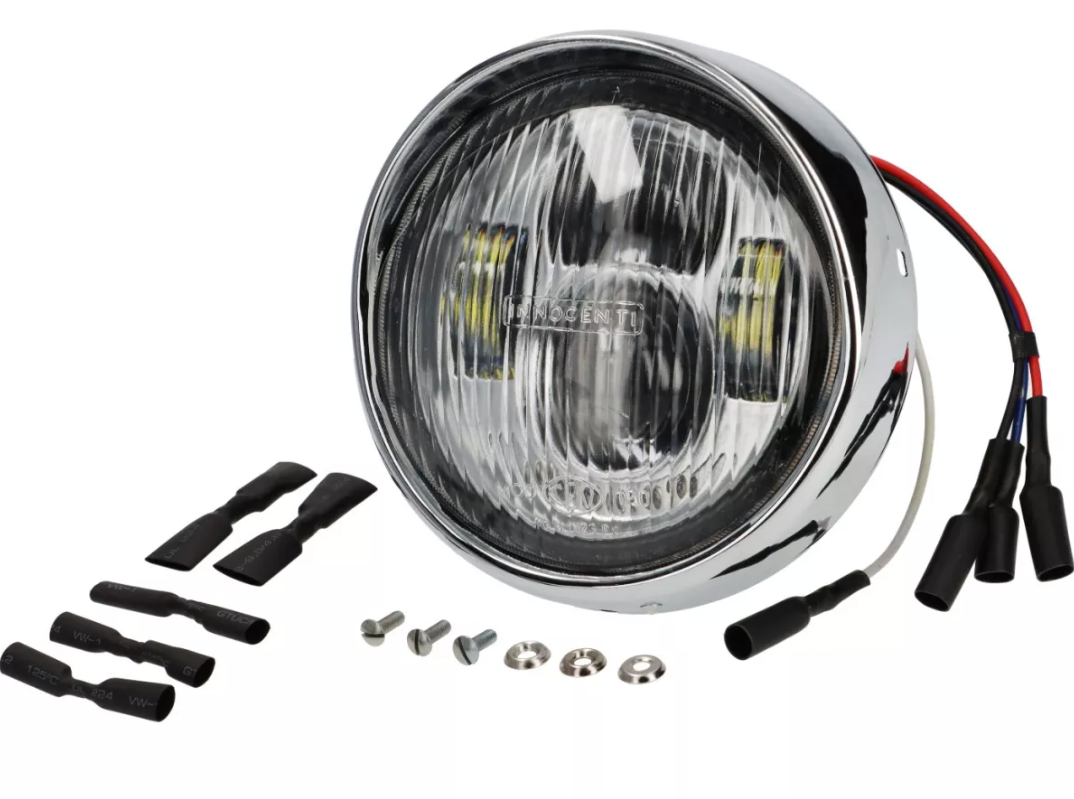 Lambretta Series 2 Li TV Complete LED Headlight Unit AC/DC - Casa Perf