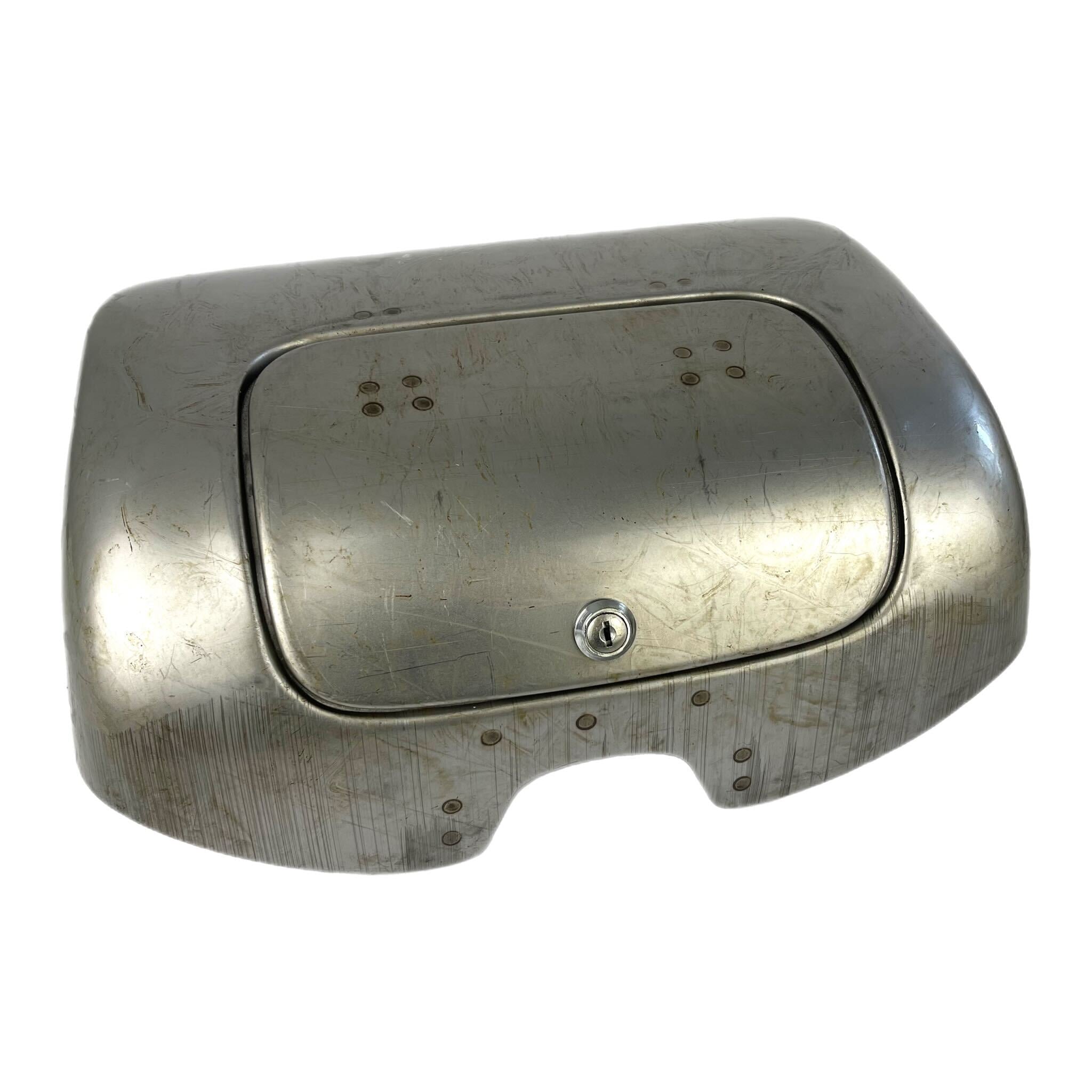 Lambretta GP DL Inside Legshield Tool Box Rally Style - Bare Metal