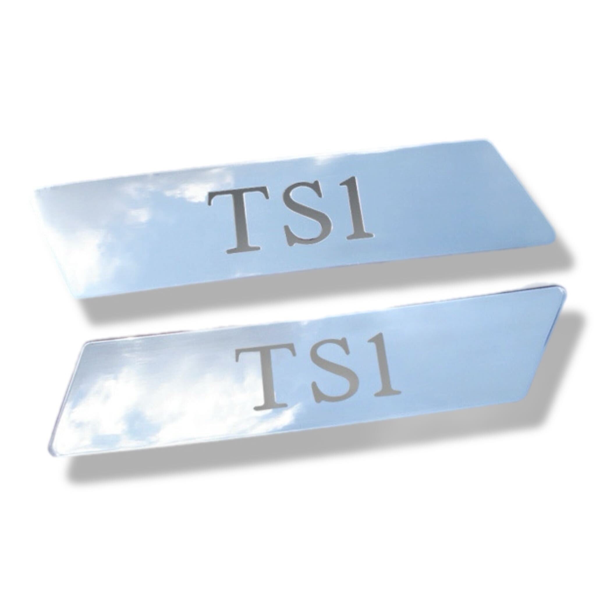 Lambretta GP DL Side Panel Grills 'TS1' Laser Cut - Polished Stainless