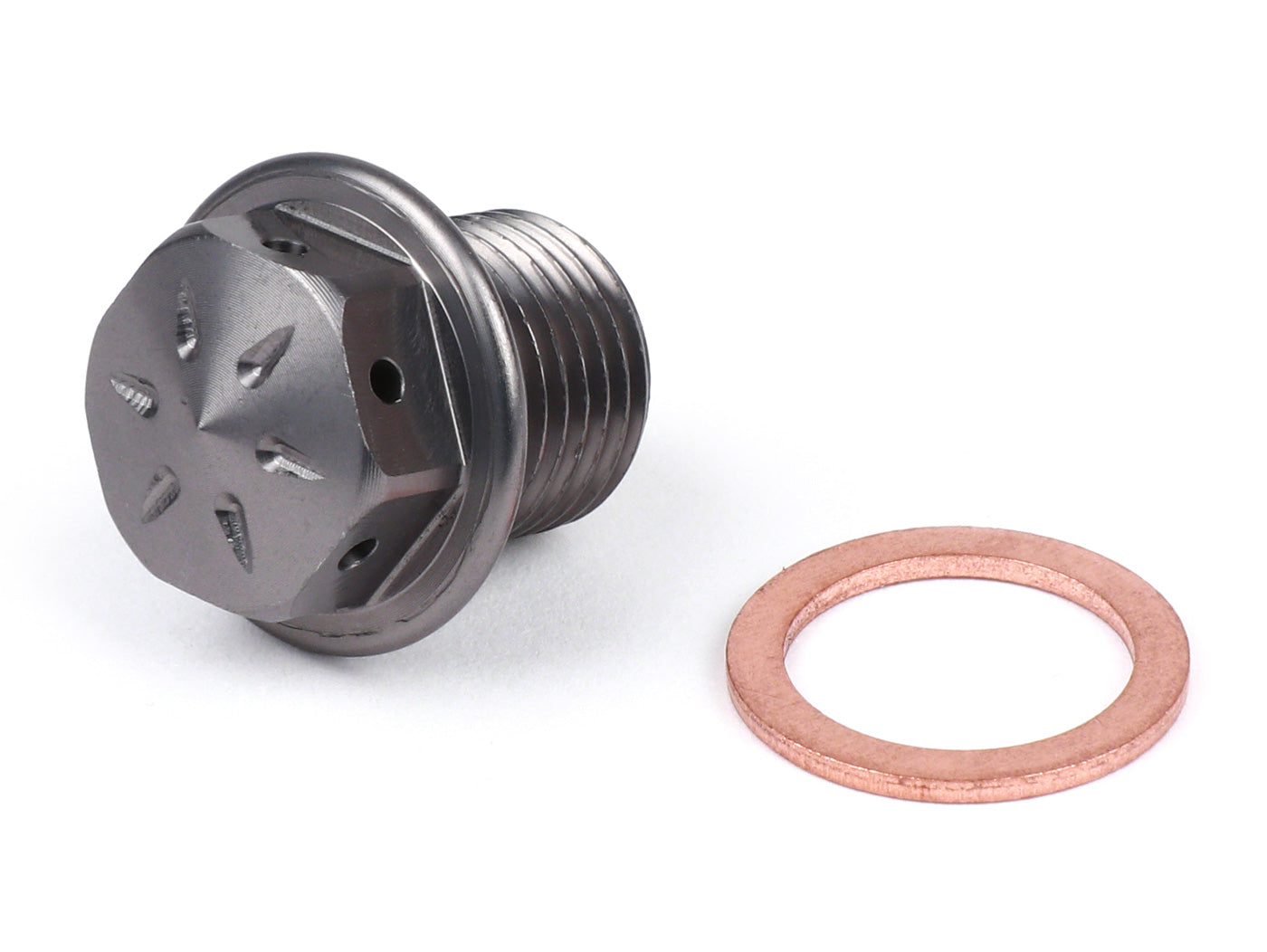 Lambretta S1-3 Li GP SX TV J Lui CNC Oil Drain Plug with Magnet - Silv