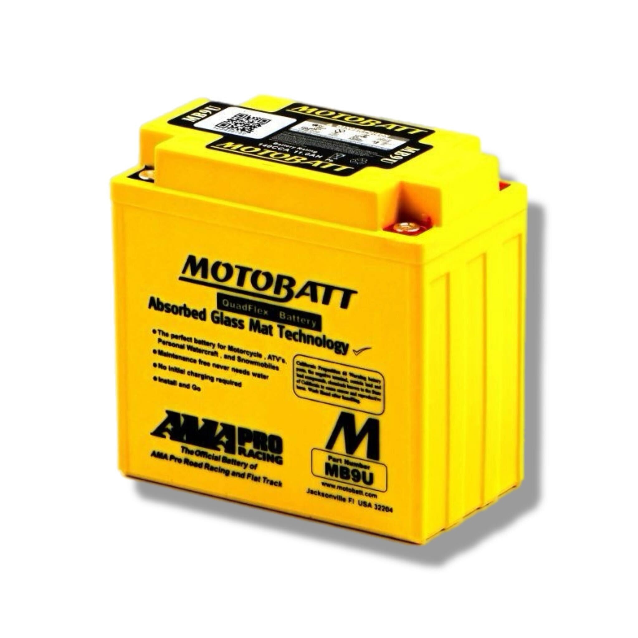 Vespa ET4 12V 50cc 125cc Leader 12V Heavy Duty Gel Battery - Motobatt