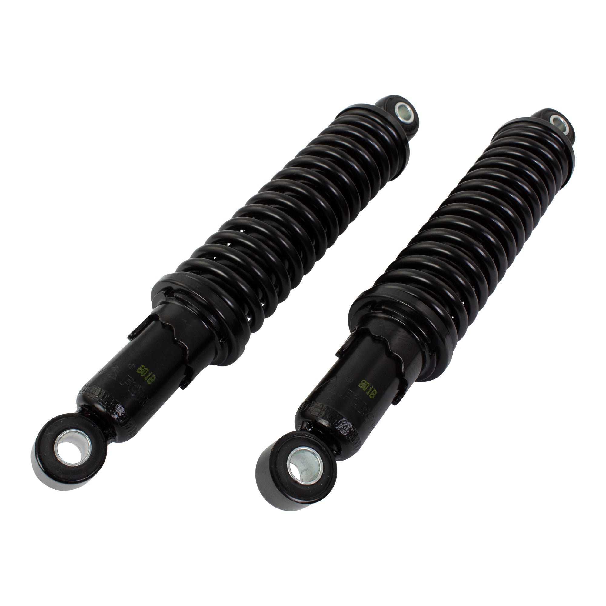 Bike It 280mm Eye-to-Eye Black Twin Shock Absorbers Universal Pair
