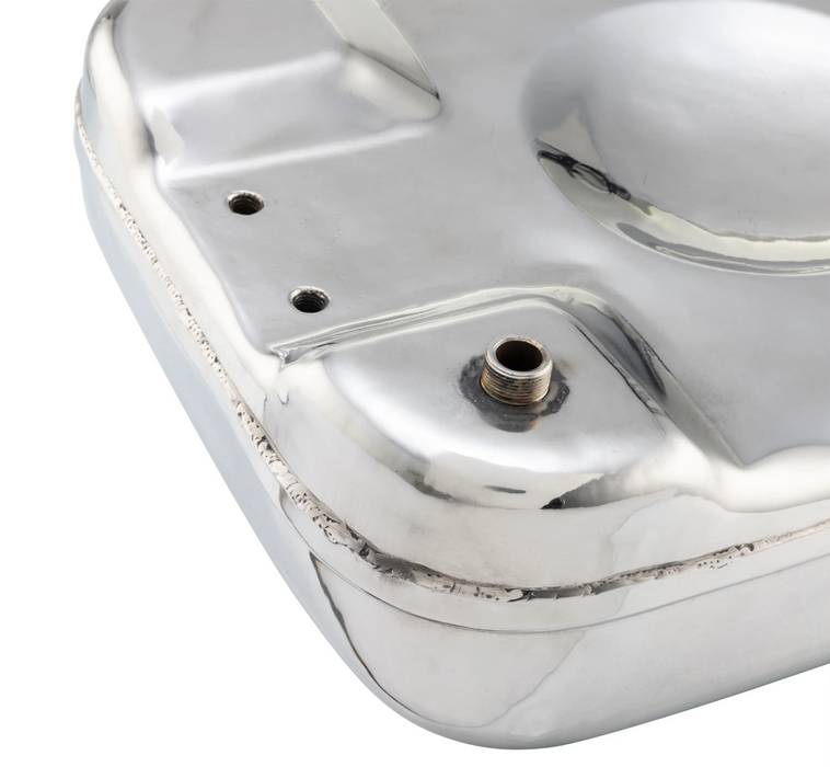 Lambretta LD D 125 150 7L Petrol Fuel Tank - Polished Stainless Steel ...
