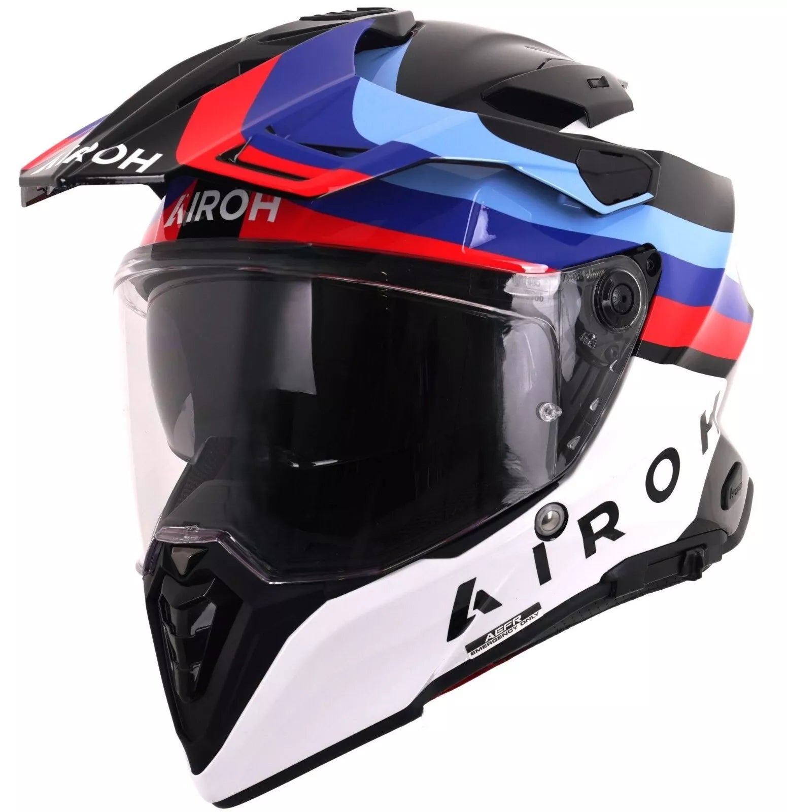 Airoh Commander 2 Adventure Motorcycle Helmet Doom Black Gloss ECE 220