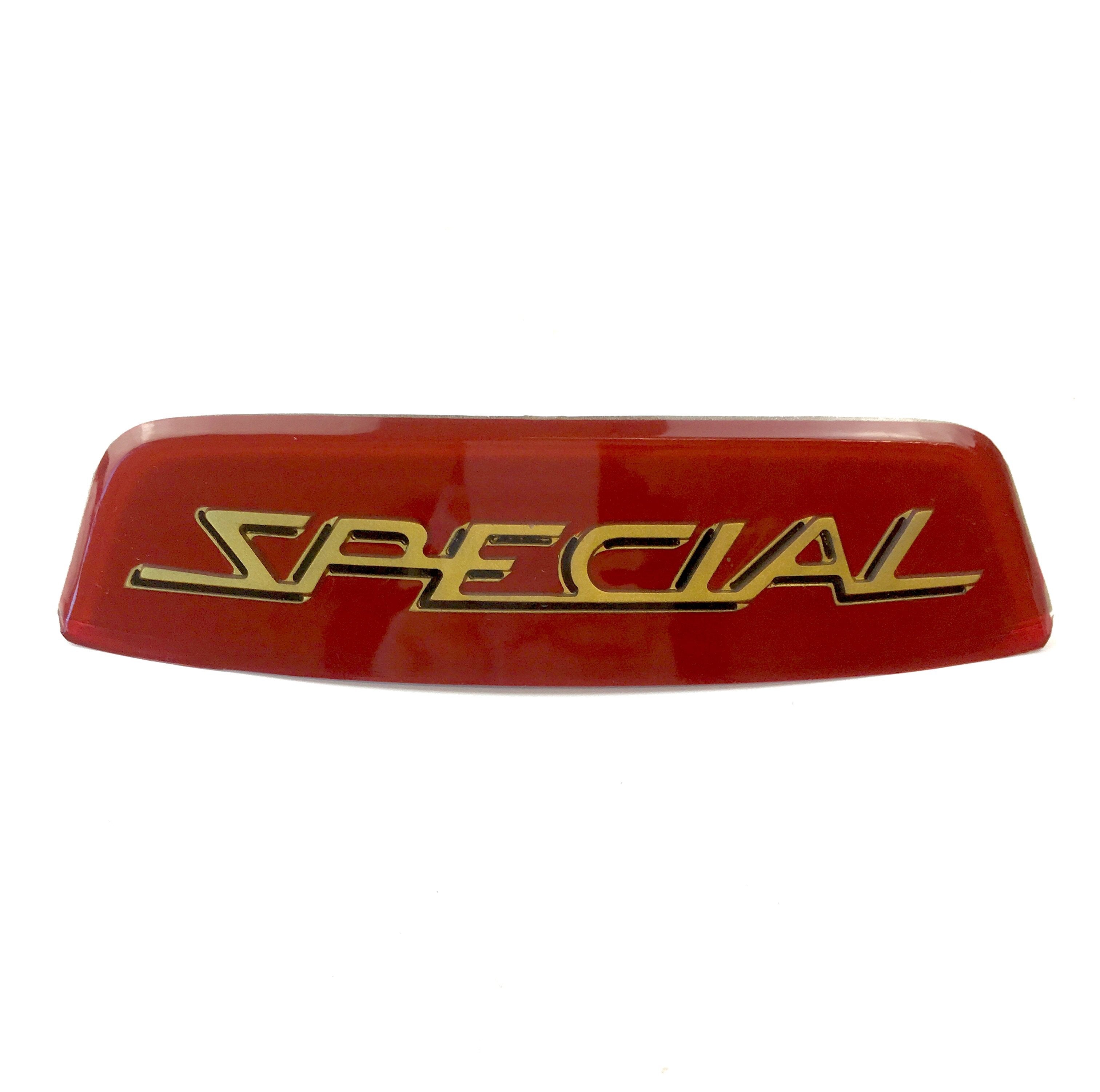Lambretta Series 3 Li Special Italian Rear Frame Badge Insert 3D Gold