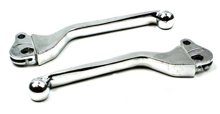 Vespa PX PE T5 LML Super Sprint Dog Leg Handle Bar Levers - Polished A