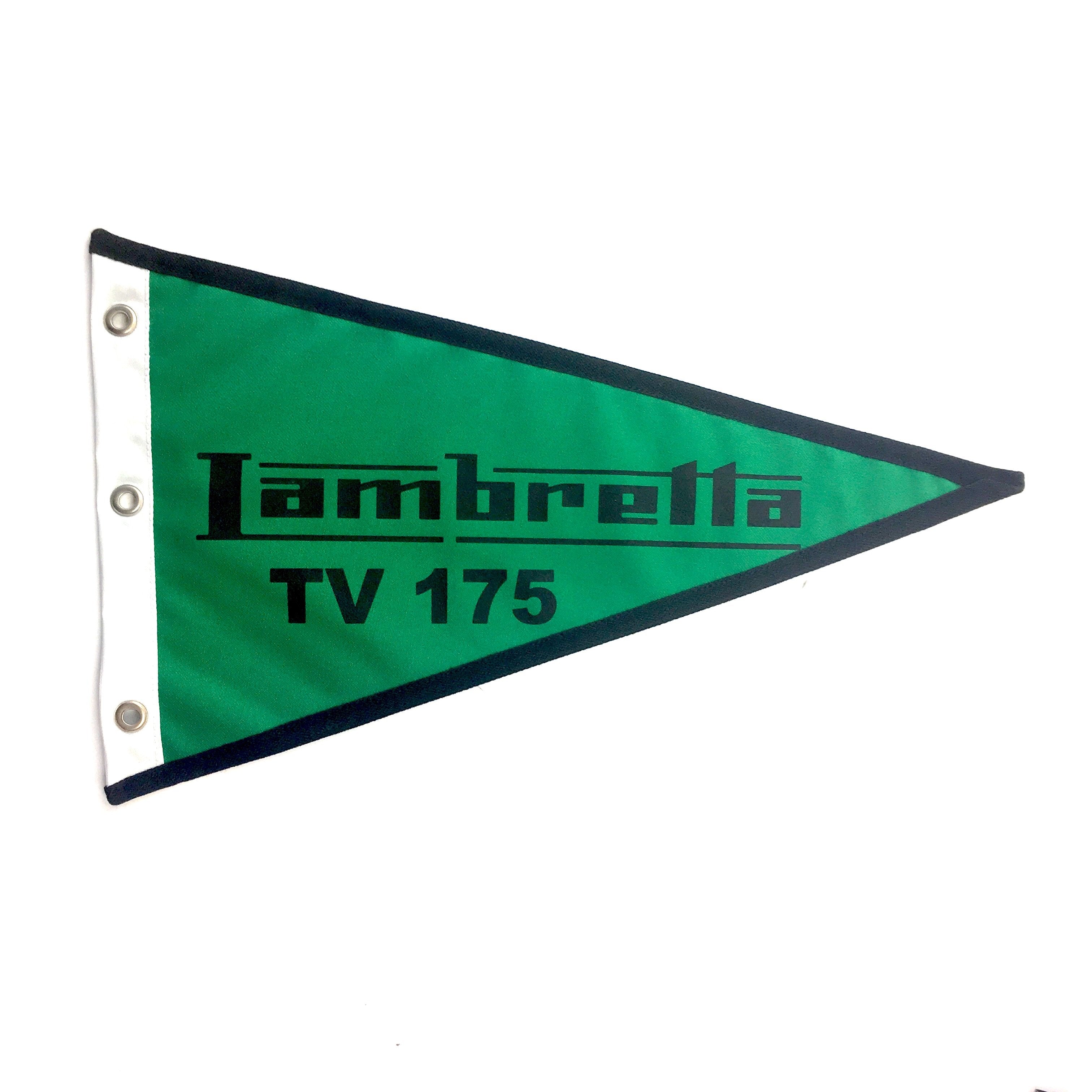 Flag Lambretta TV175 29cm x 18cm Green