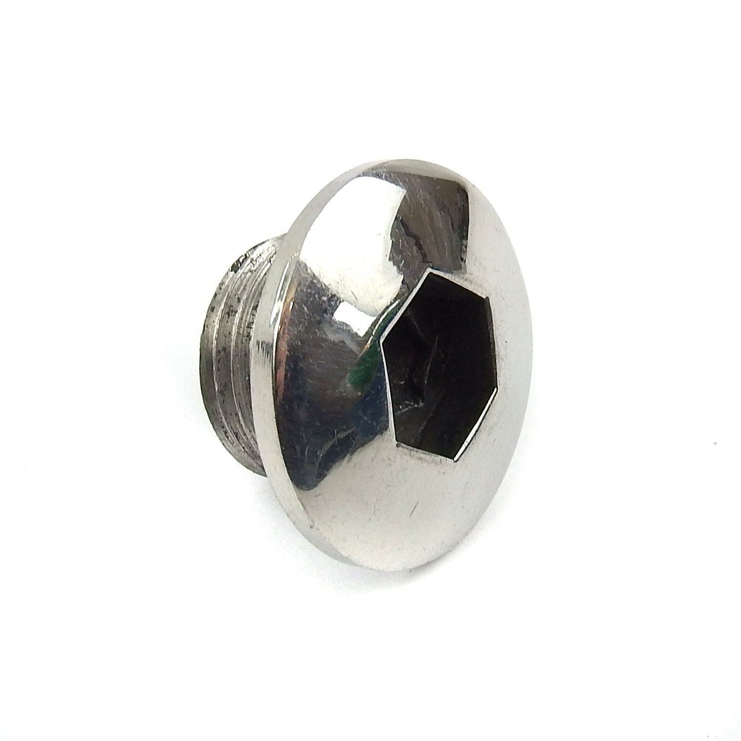 Lambretta Series 1 2 3 Li GP SX TV Crankcase Oil Level Plug - Polished