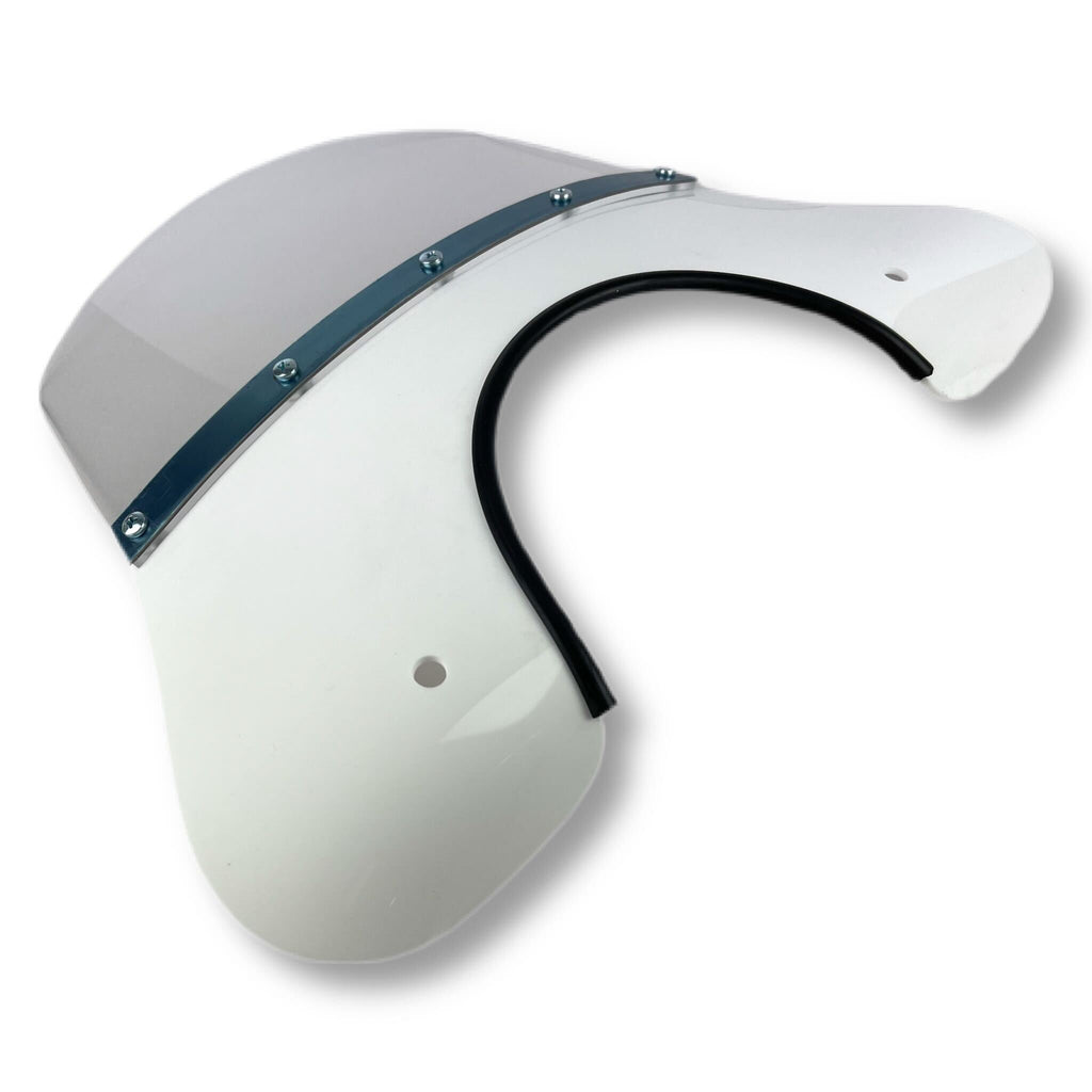 Vespa PX PE T5 Classic LML Rally GTR 125-200 MOD Style Flyscreen - Whi ...