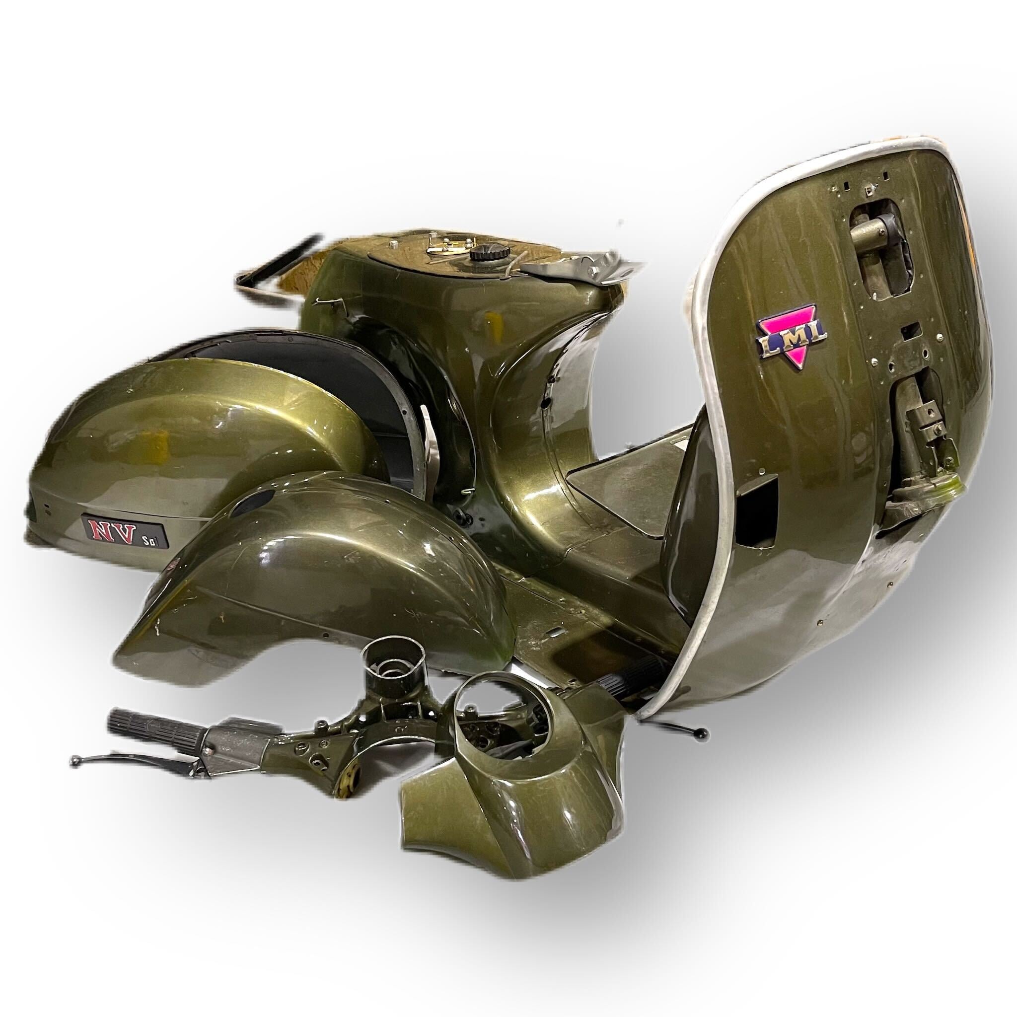 LML Star NV Complete Frame including Mudguard, Side Panels, Toolbox, H