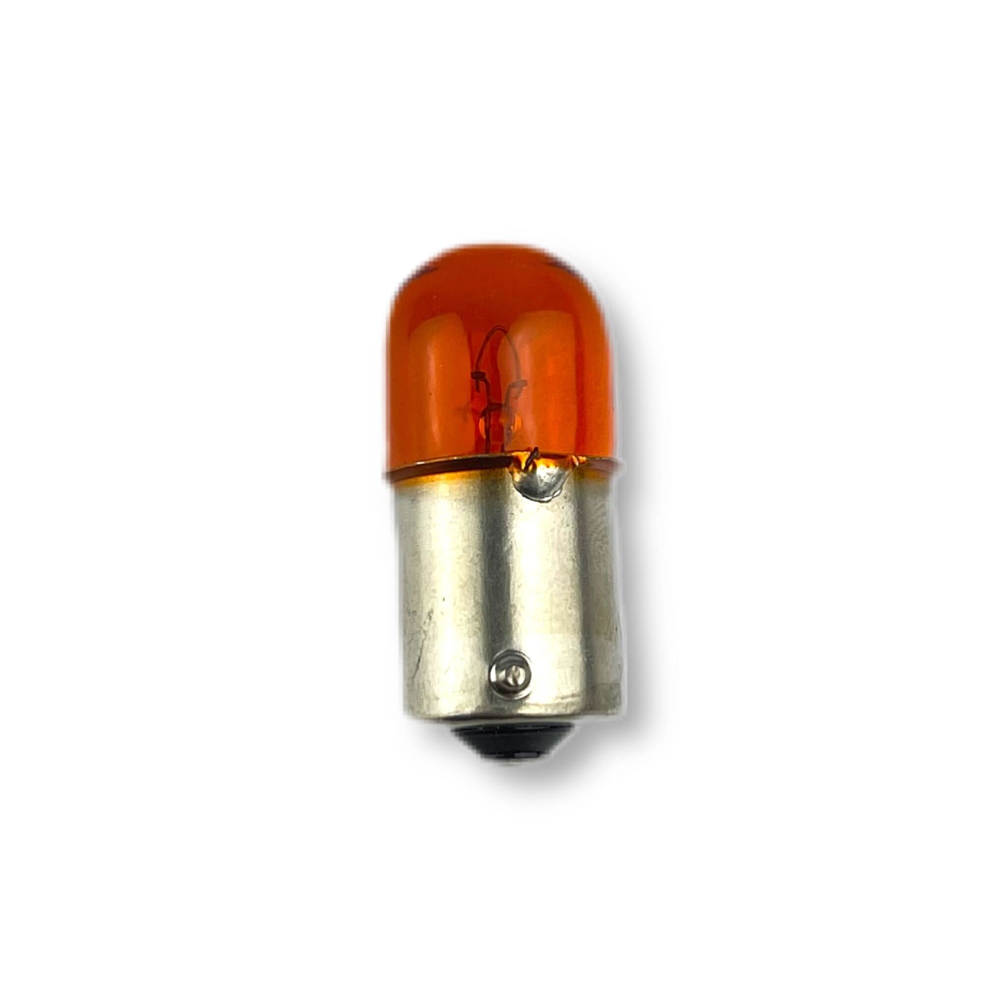 Bulb - Indicator/Pilot - SCC - 18mm Lens - 12V 10W - Amber - Offset Pi