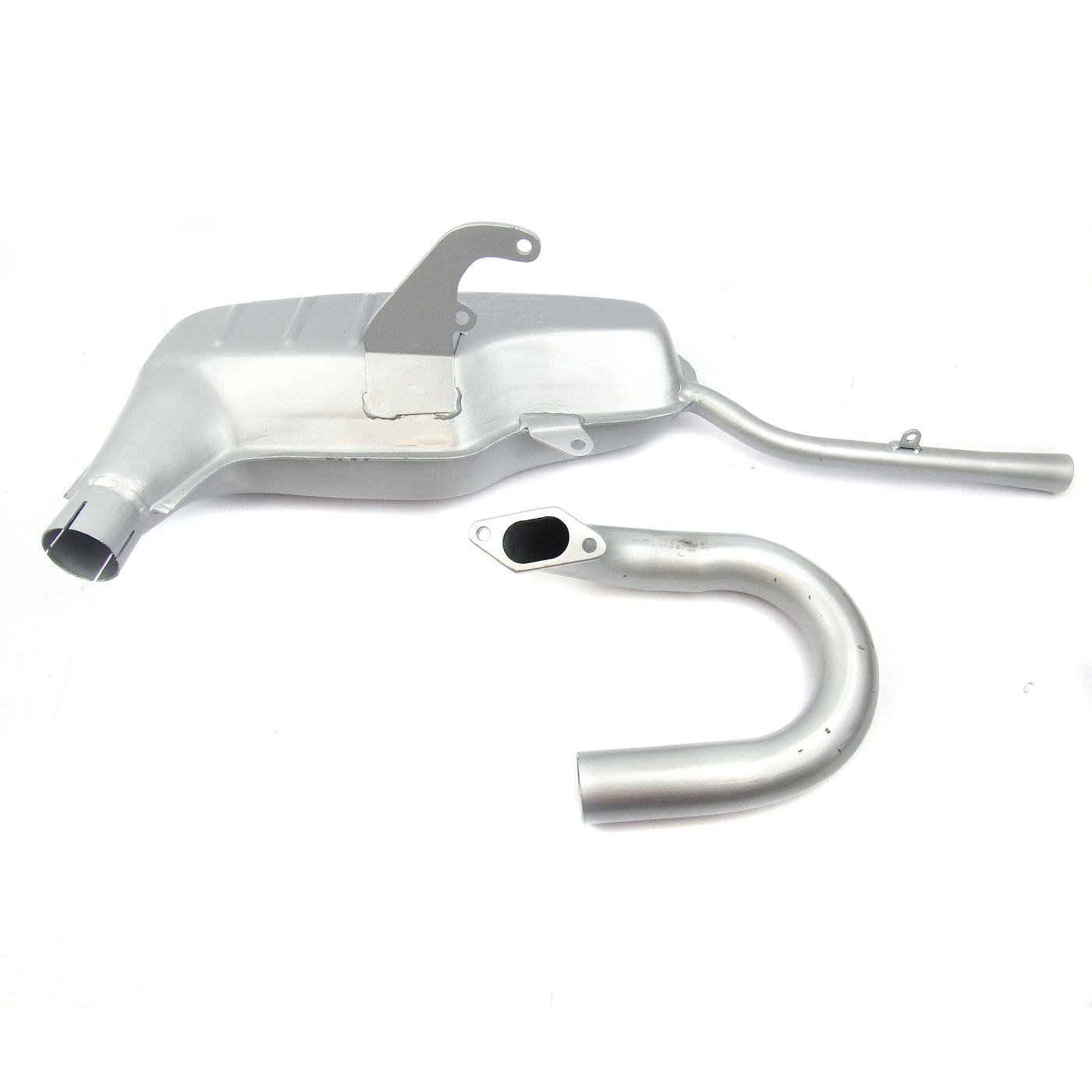 Lambretta Series 3 Clubman Big Bore Exhaust 42mm Sloped Side– Beedspeed