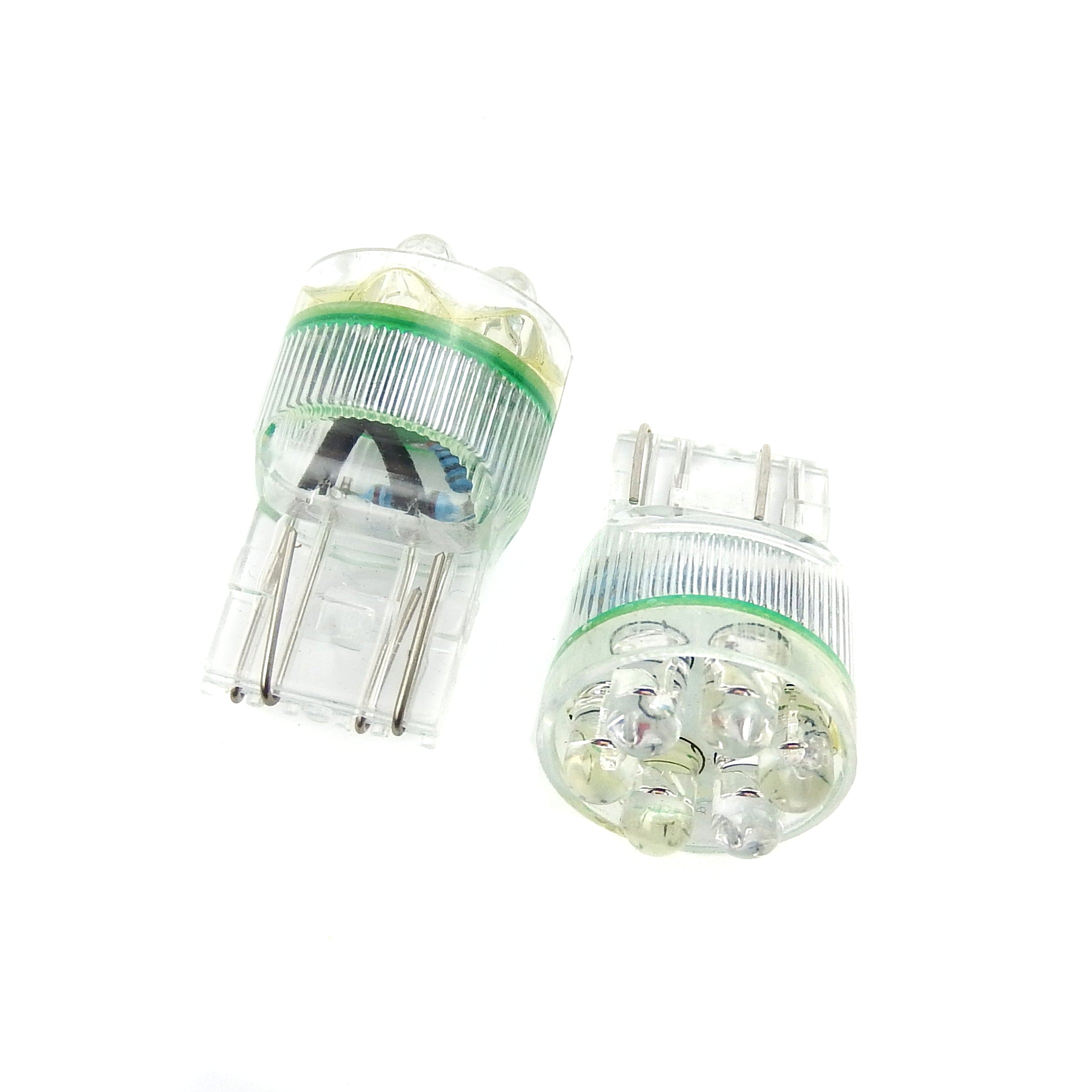 Bulb - T20 - Capless Wedge - 16mm Base - 12V 6 LED White - Pair
