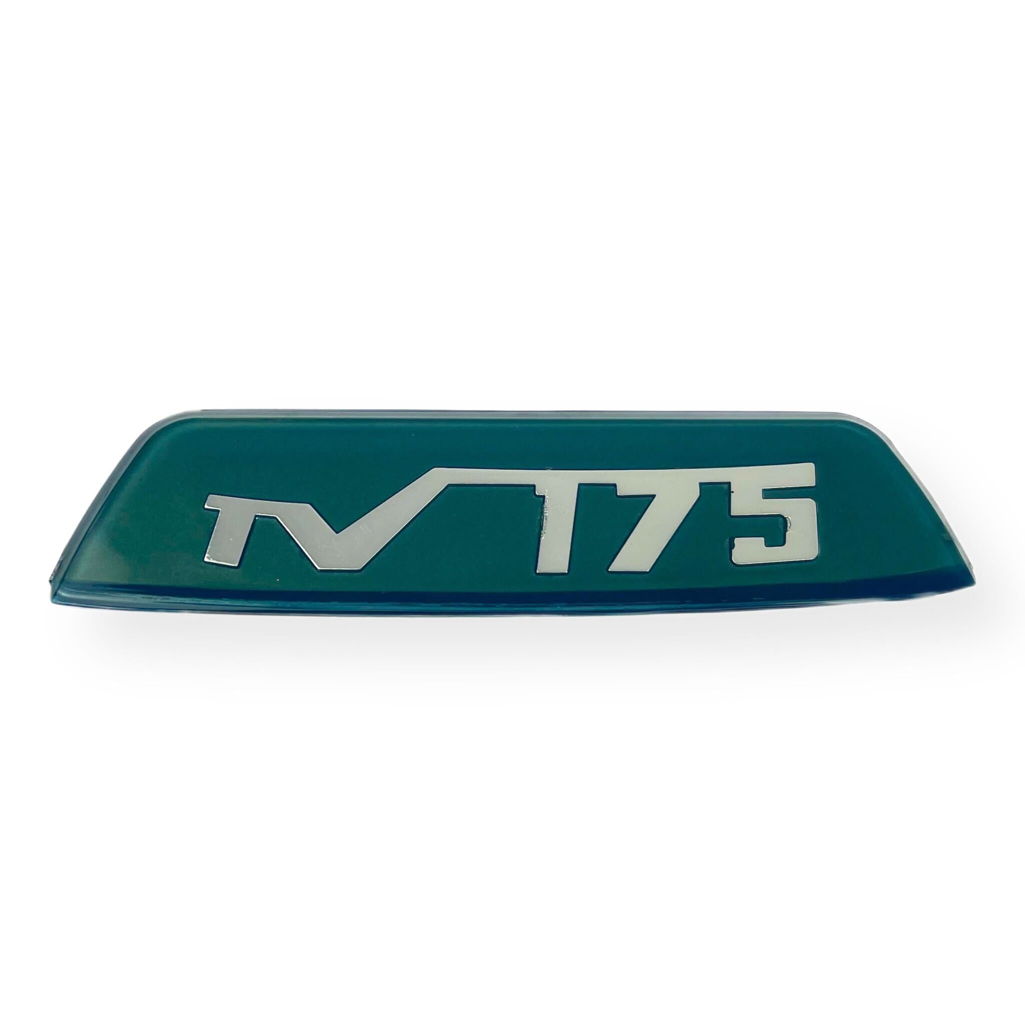 Lambretta Series 3 TV 175 3D Rear Frame Badge Insert - Silver / Blue