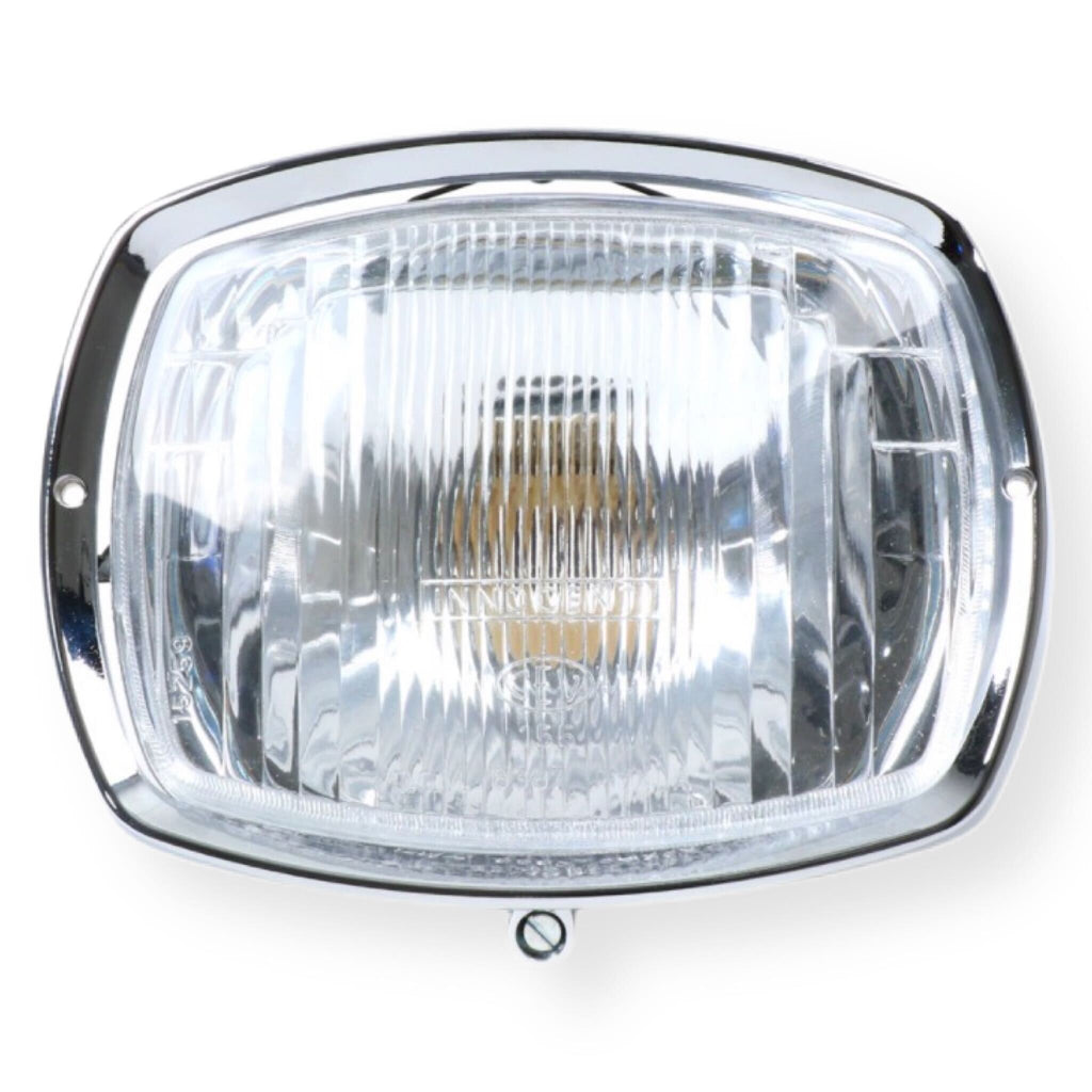 Lambretta GP DL 125 150 200cc Complete Headlight inc rim & bulb holder ...