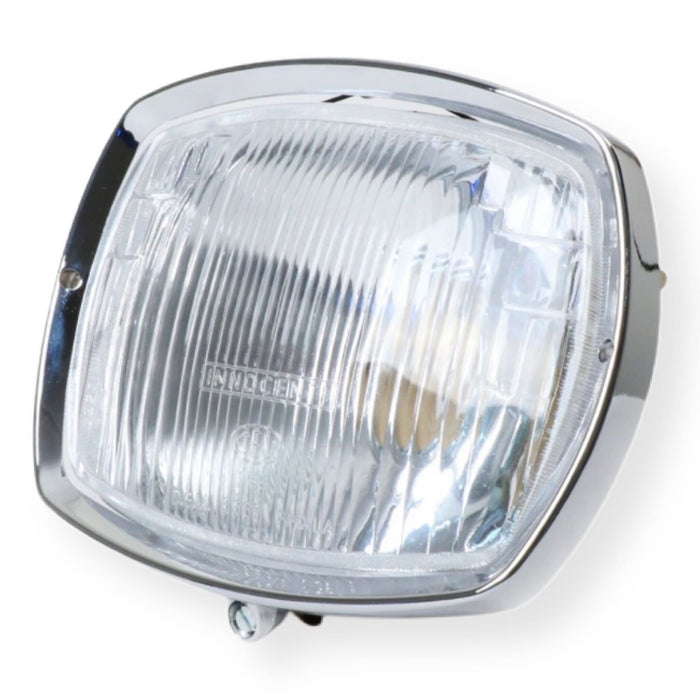 Lambretta GP DL 125 150 200cc Complete Headlight inc rim & bulb holder ...