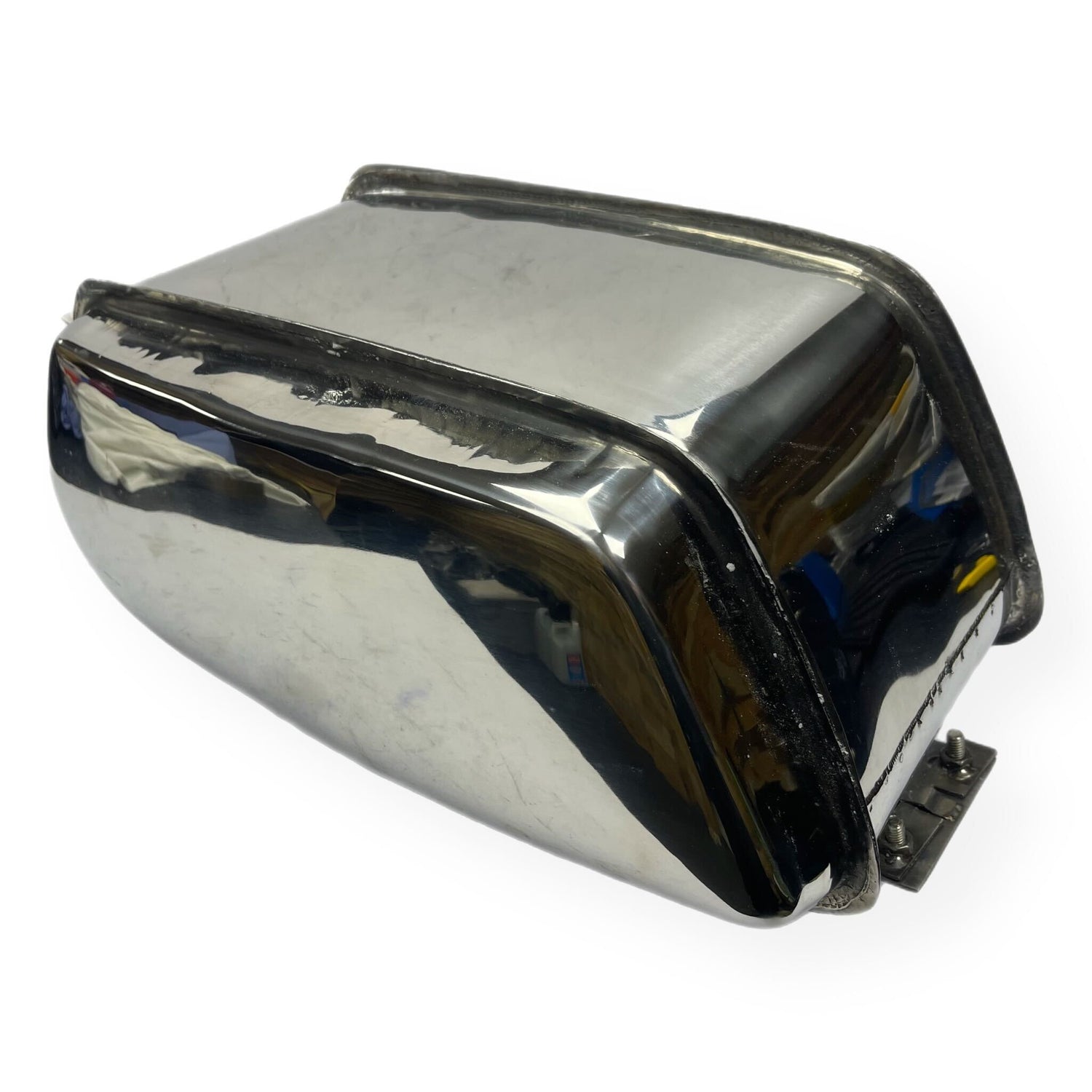 Lambretta Long Range 17 litre petrol tank with built-in toolbox - Poli