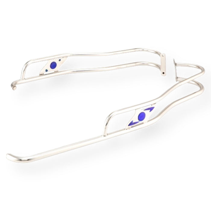 Lambretta Series 1 2 LI TV Ulma Style Side Panel Rear Crash Bars - Chr ...