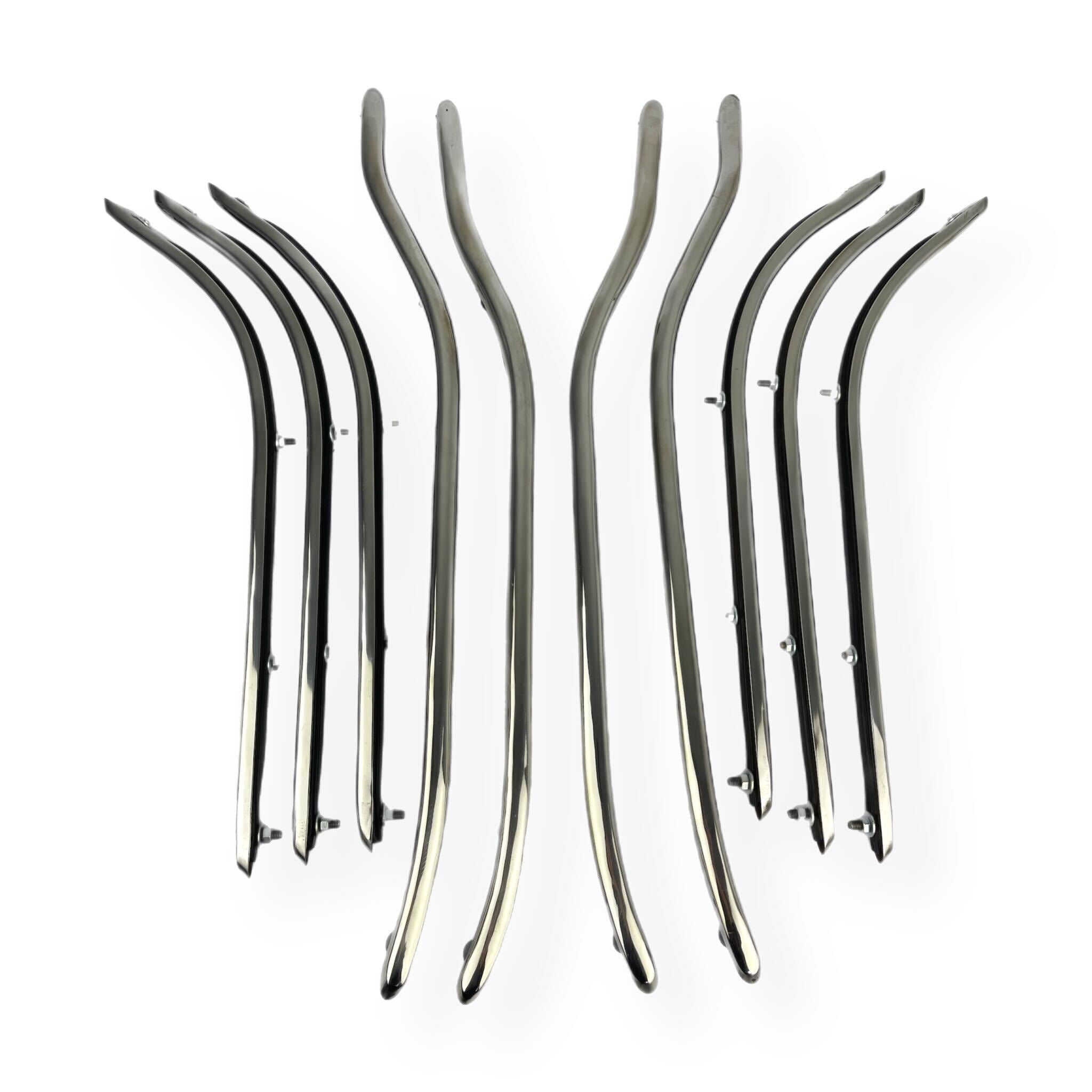 Lambretta Series 2 Li TV Floor Runner Set (Front and Rear) - Polished