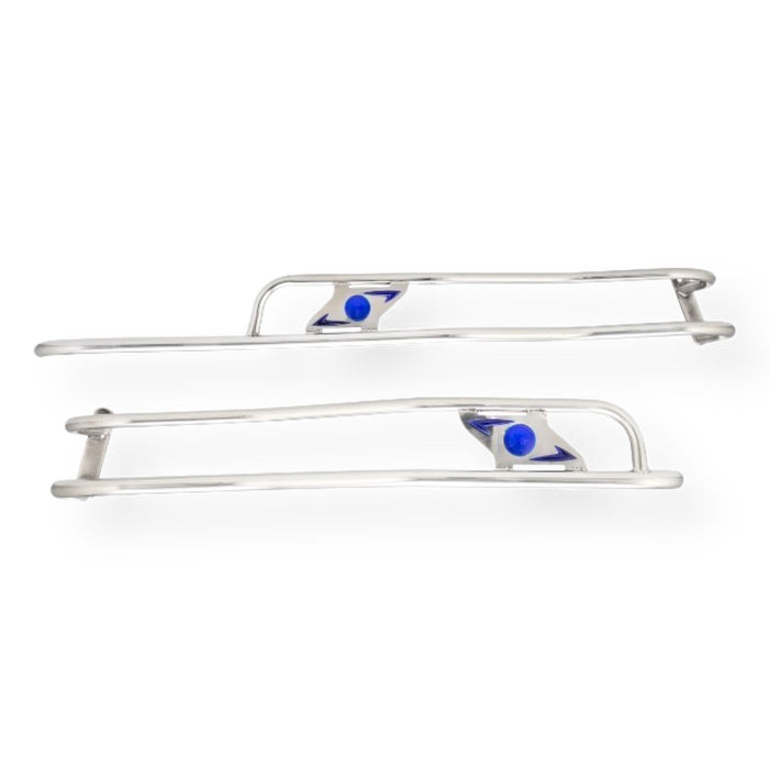 Lambretta Series 3 Li Ulma Style Side Panel Rear Crash Bars - Chrome ...