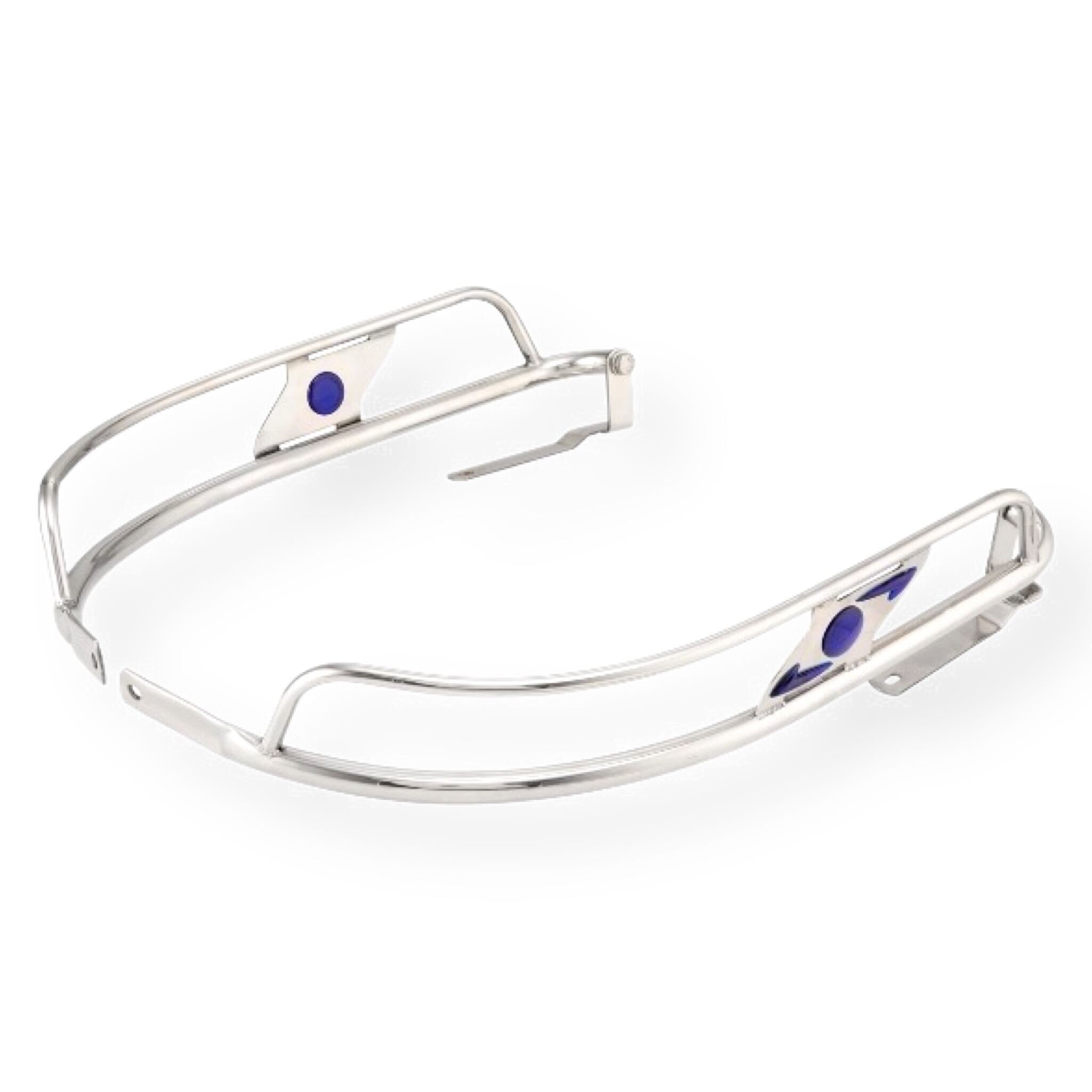 Lambretta Series 3 Li Ulma Style Side Panel Rear Crash Bars - Chrome