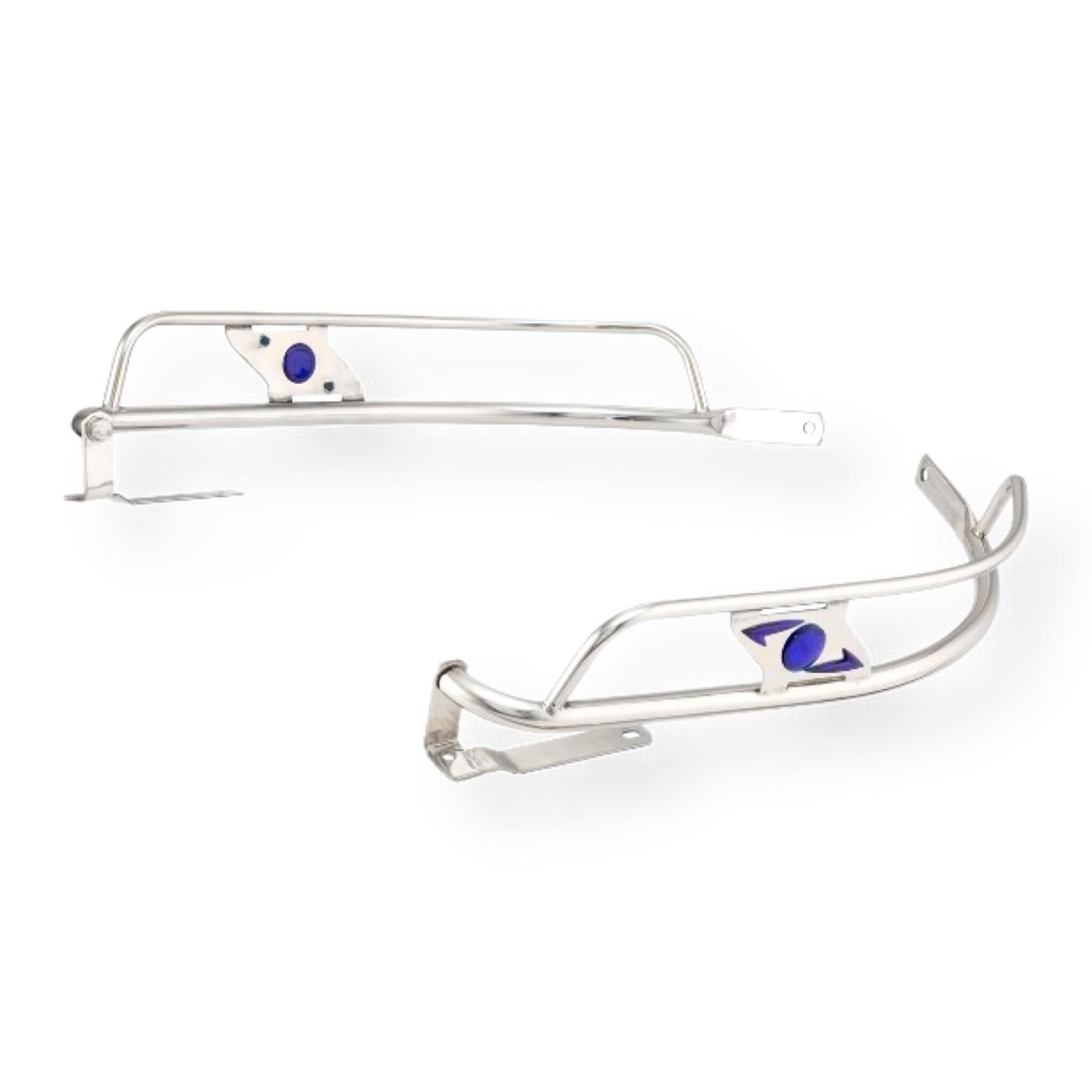 Lambretta Series 3 Li Ulma Style Side Panel Rear Crash Bars - Chrome ...