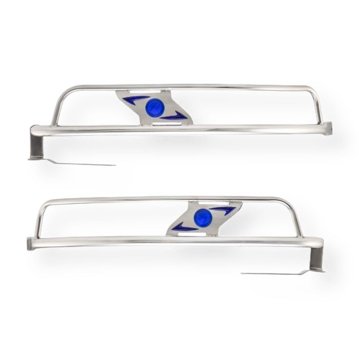 Lambretta Series 3 Li Ulma Style Side Panel Rear Crash Bars - Chrome ...