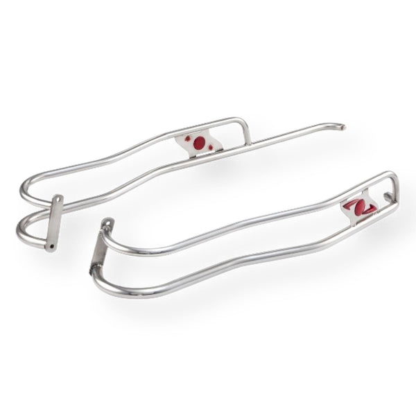 Lambretta Series 3 Li Ulma Style Side Panel Rear Crash Bars - Chrome