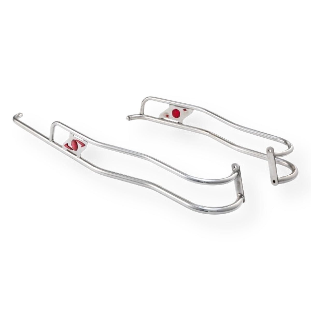 Lambretta Series 3 Li Ulma Style Side Panel Rear Crash Bars - Chrome