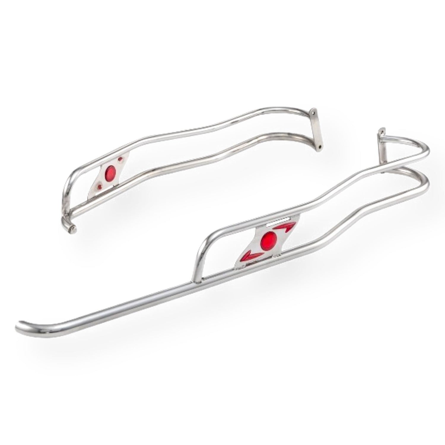 Lambretta Series 3 Li Ulma Style Side Panel Rear Crash Bars - Chrome