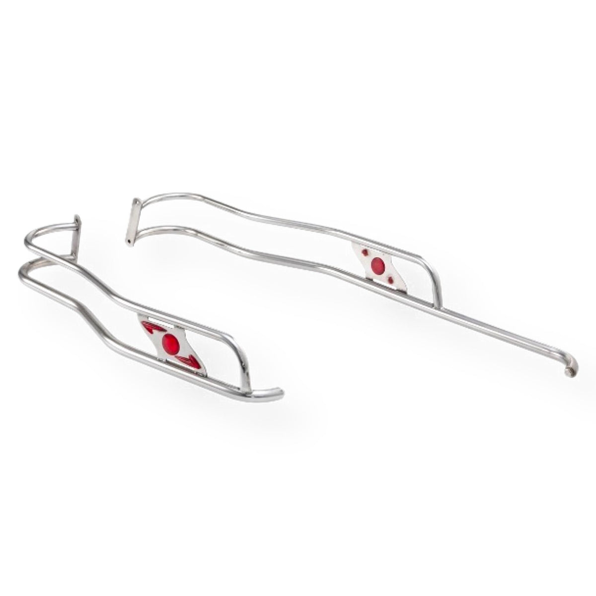 Lambretta Series 3 Li Ulma Style Side Panel Rear Crash Bars - Chrome