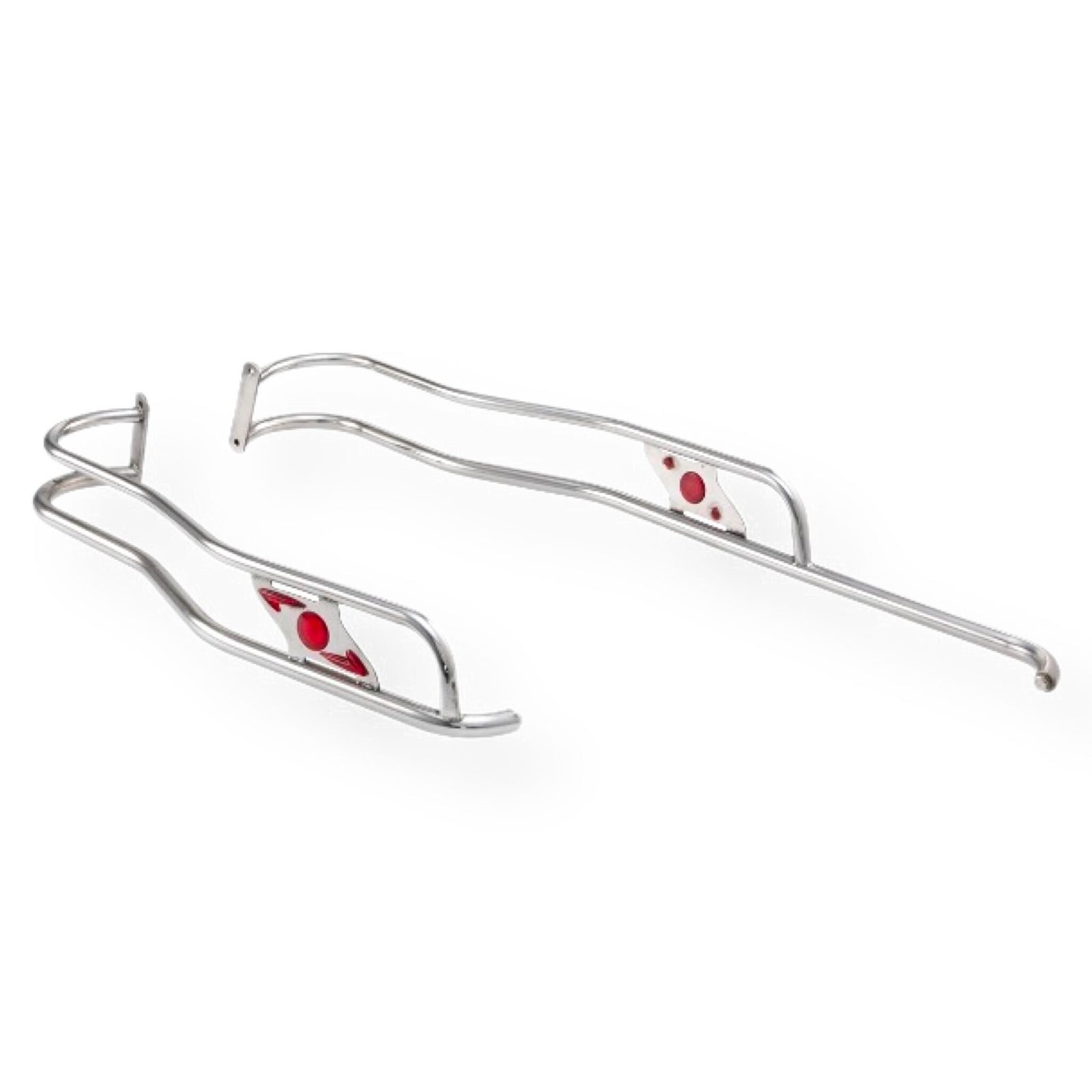 Lambretta Series 3 Li Ulma Style Side Panel Rear Crash Bars - Chrome