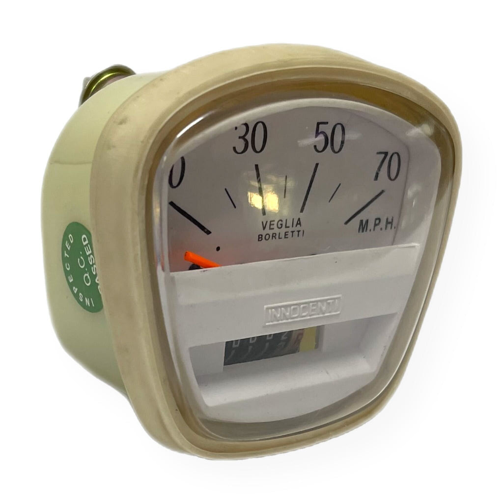 Lambretta Series 3 SX TV Speedometer 70 MPH White Face - Italian Threa ...