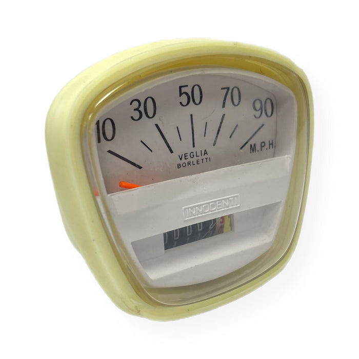Lambretta Series 3 SX TV Speedometer 90 MPH White Face - Italian Threa ...