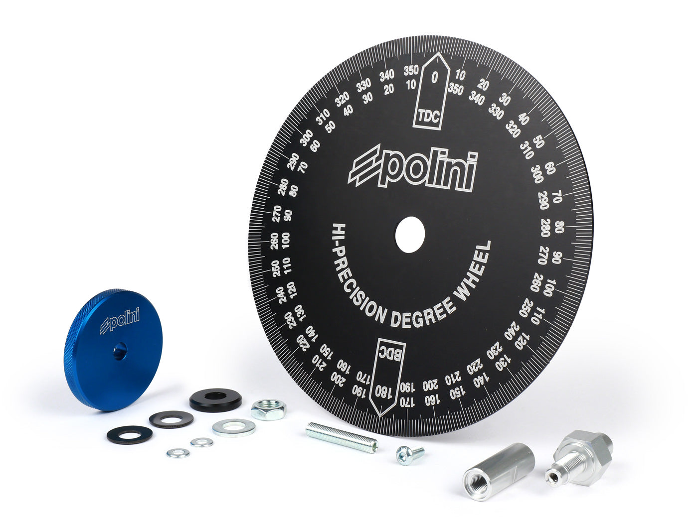 Vespa Lambretta Scooter POLINI Timing Degree Disc Aluminium - Black