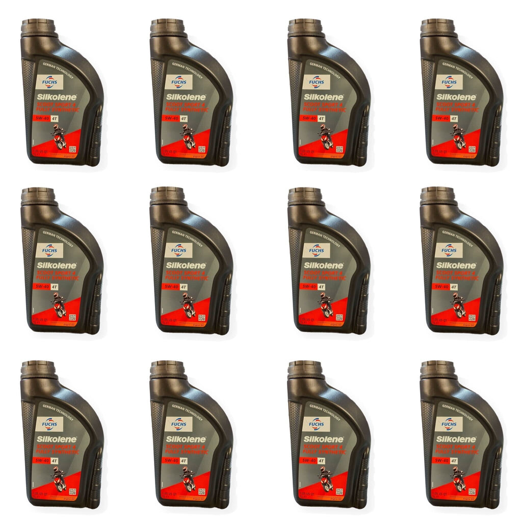 Silkolene Scoot Sport 4 Stroke Engine Oil 5W-40 1 Litre - 12 Pack ...