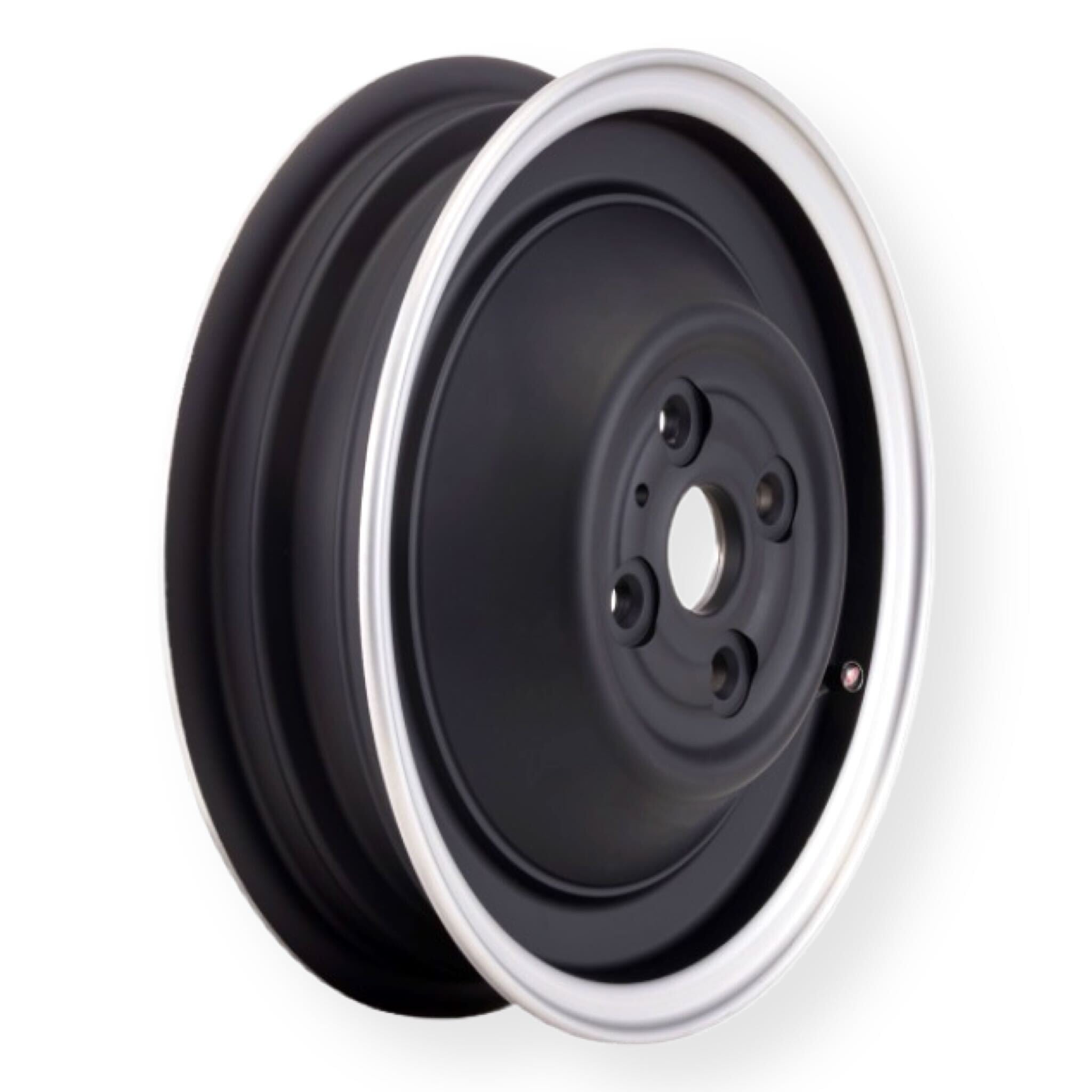 Vespa V50 S/SR/R SIP Tubeless Wheel Rim 2.15" Closed 4 Hole - Black wi