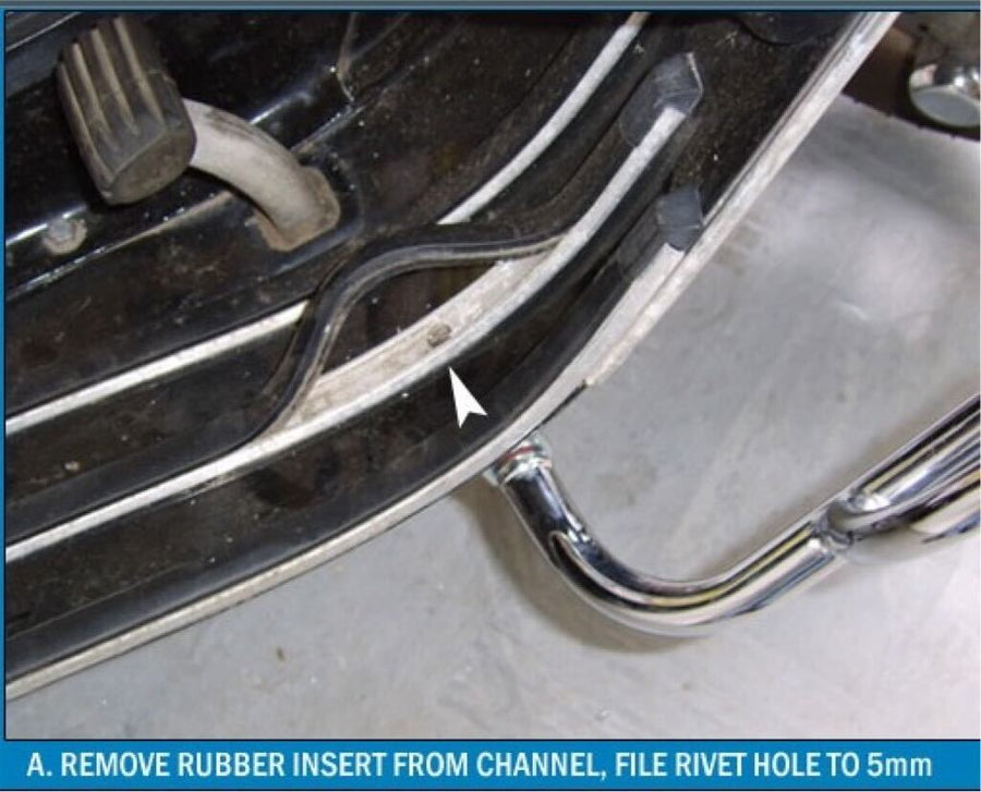 Royal Alloy Scomadi Front Crash Bars - No Non Drill - Stainless Steel