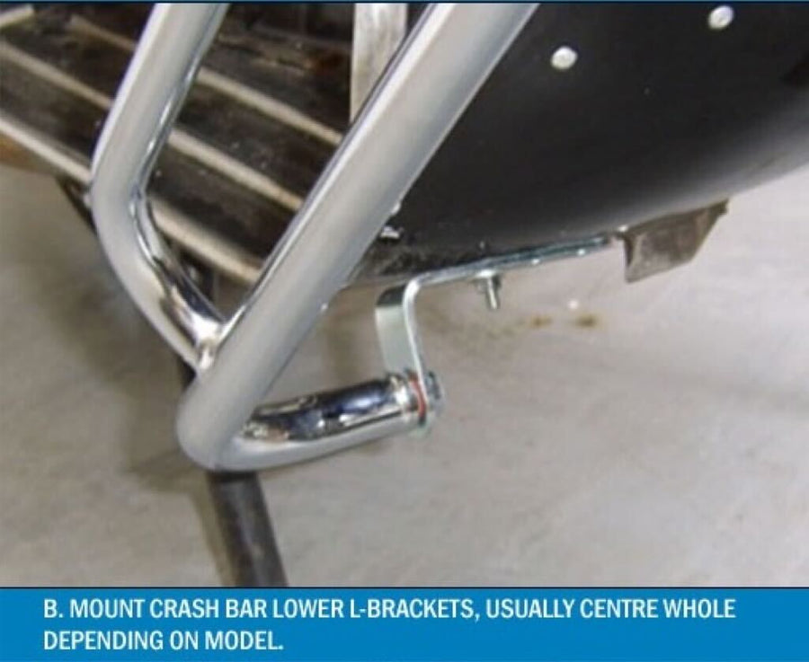 Royal Alloy Scomadi Front Crash Bars - No Non Drill - Stainless Steel