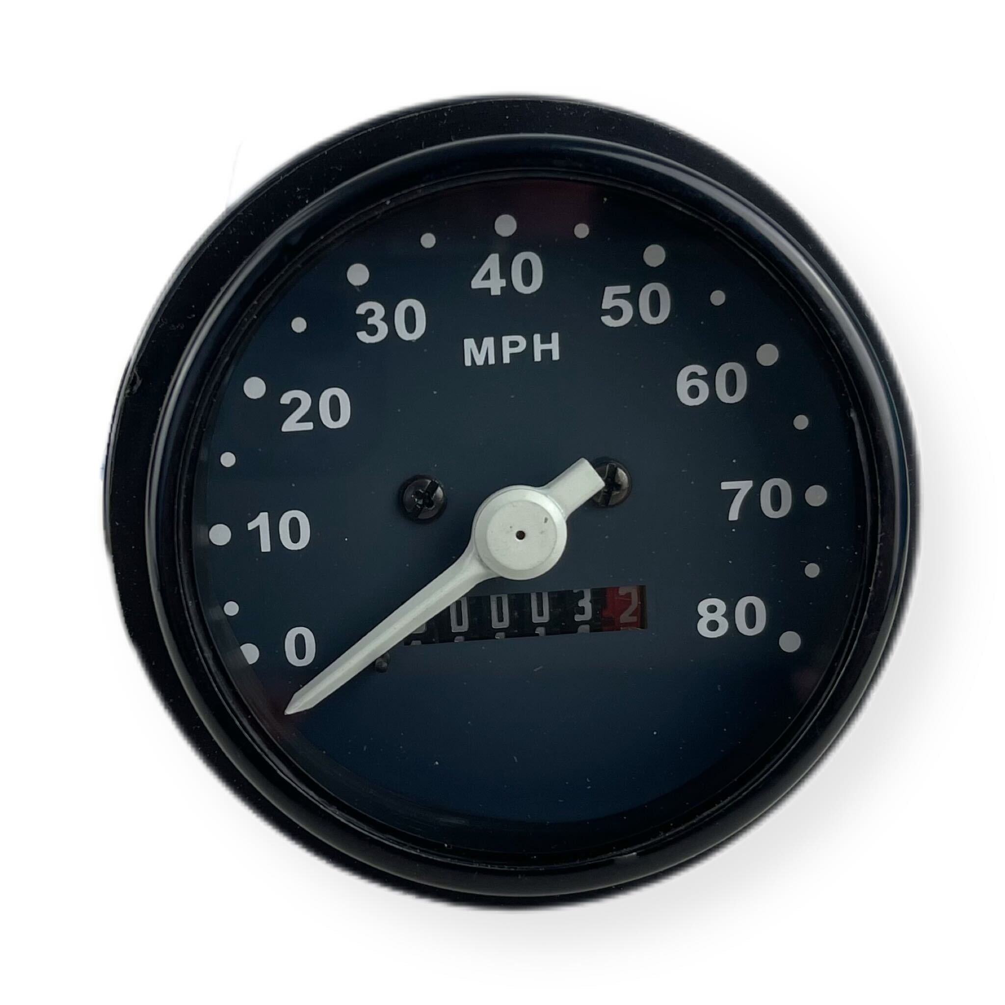 Vespa PK 50 80 100 125 S/SS/Automatica 80MPH Speedometer - Black Surro