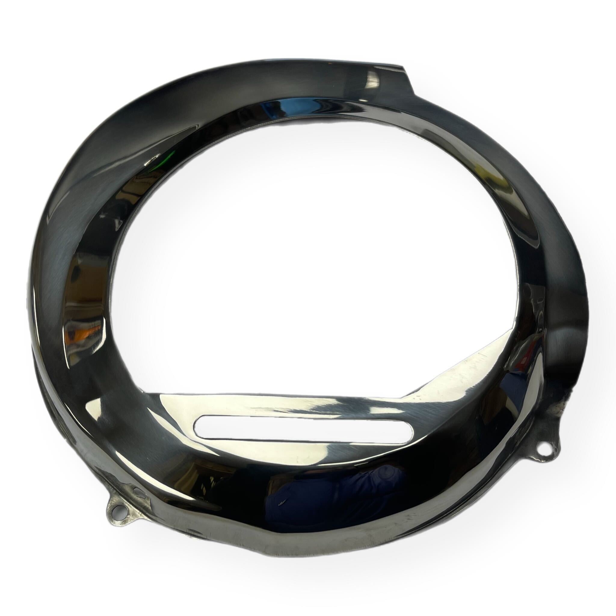 Vespa PX Non Electric Start GS Style Fly Wheel Cowling - Polished Stai