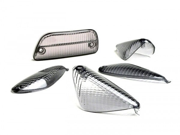 Piaggio NRG MC3 BGM Original Smoked Indicator & Tail Light Lens Set