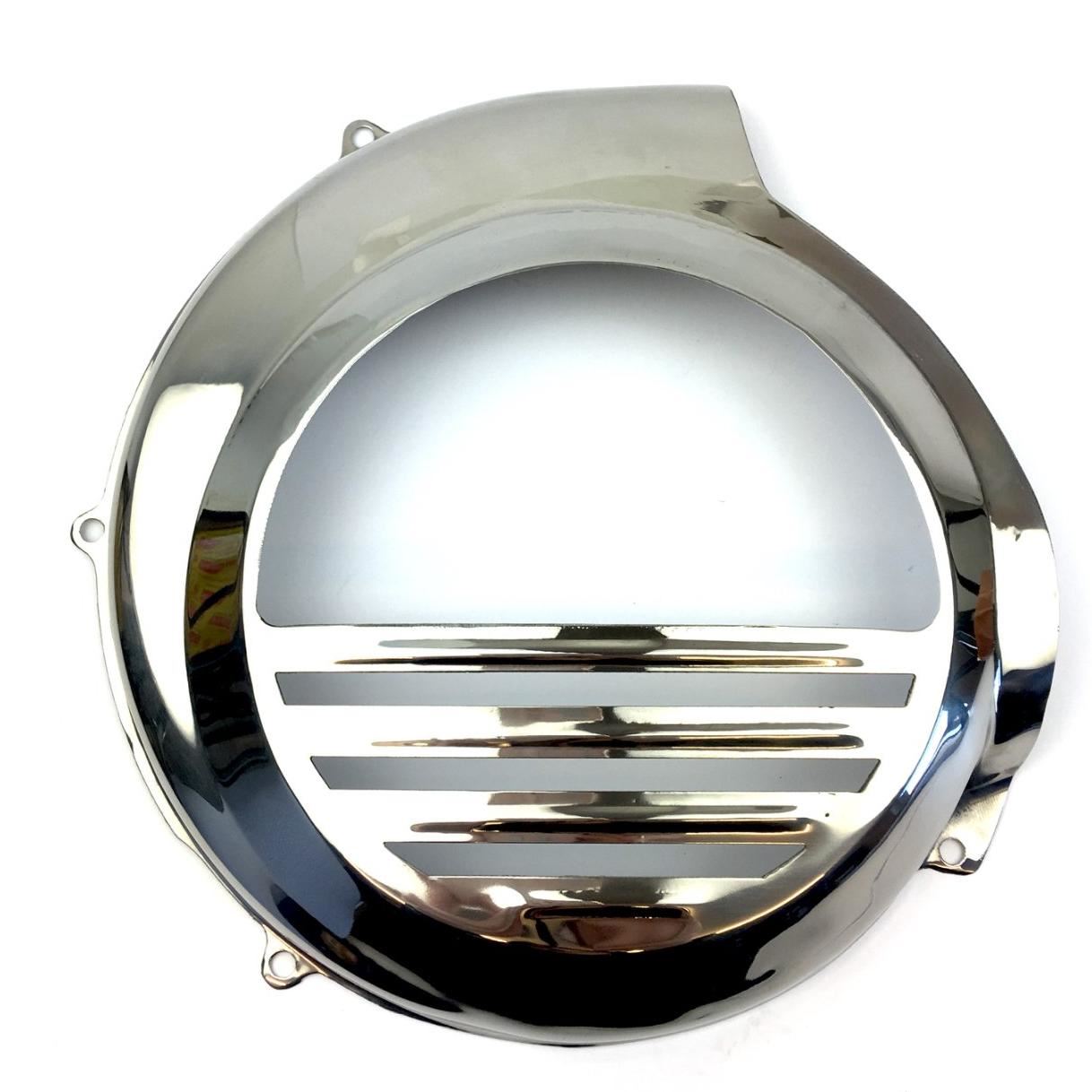 Vespa PX PE EFL Flywheel Cowling Non Electric Start - Polished Stainle