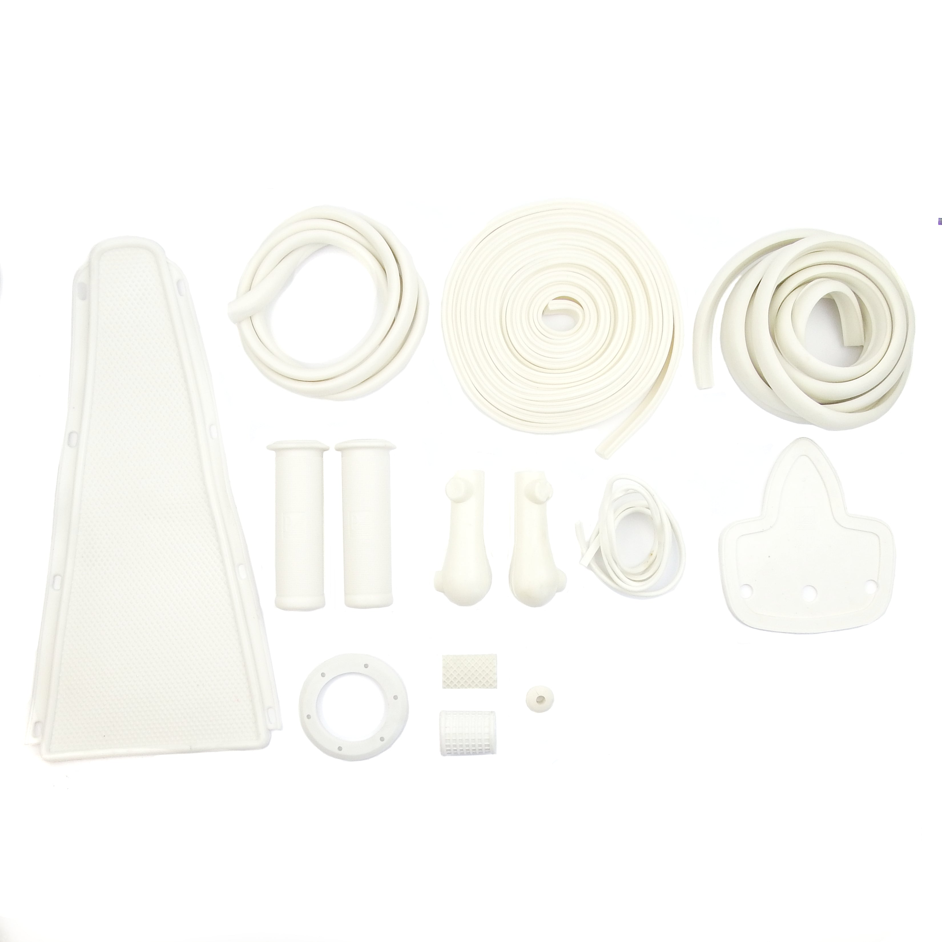 Vespa - Rubber Set - Sportique, VBB, GS etc. - White / Creamy